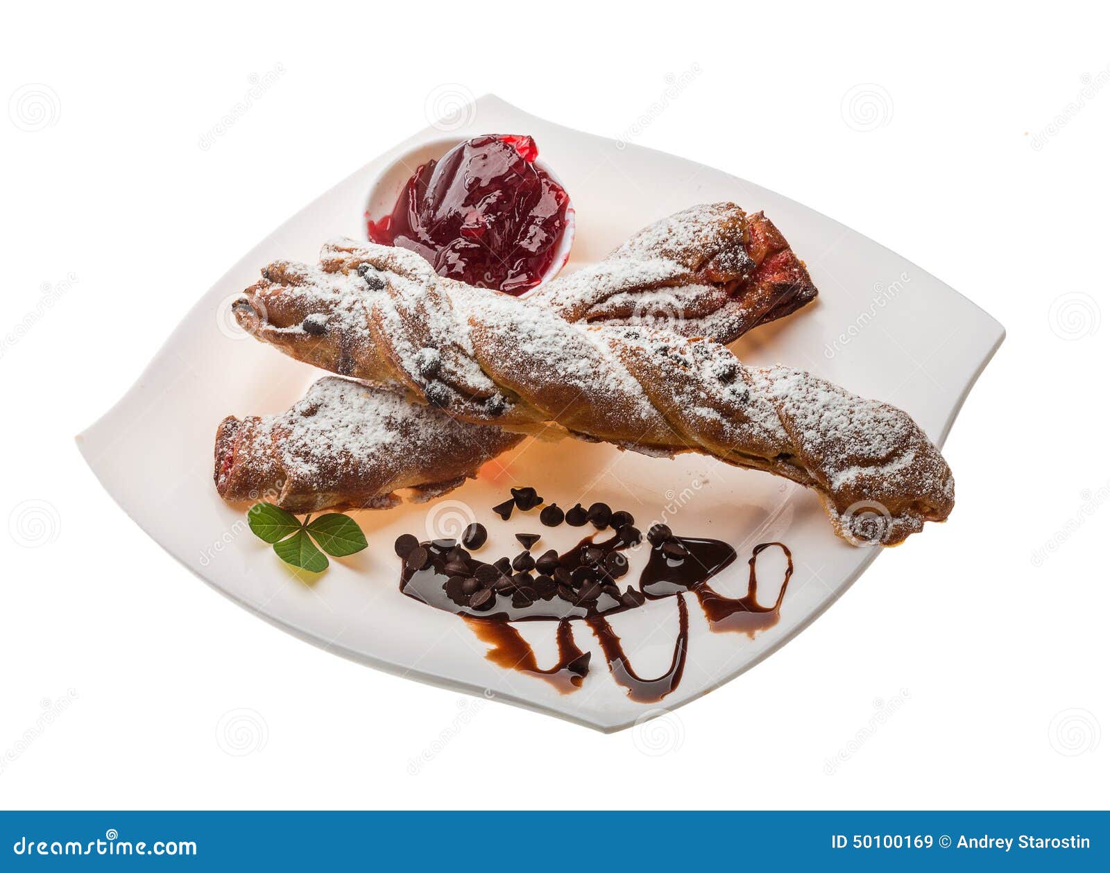 Pastry with jam stock image. Image of cake, dessert, making - 50100169