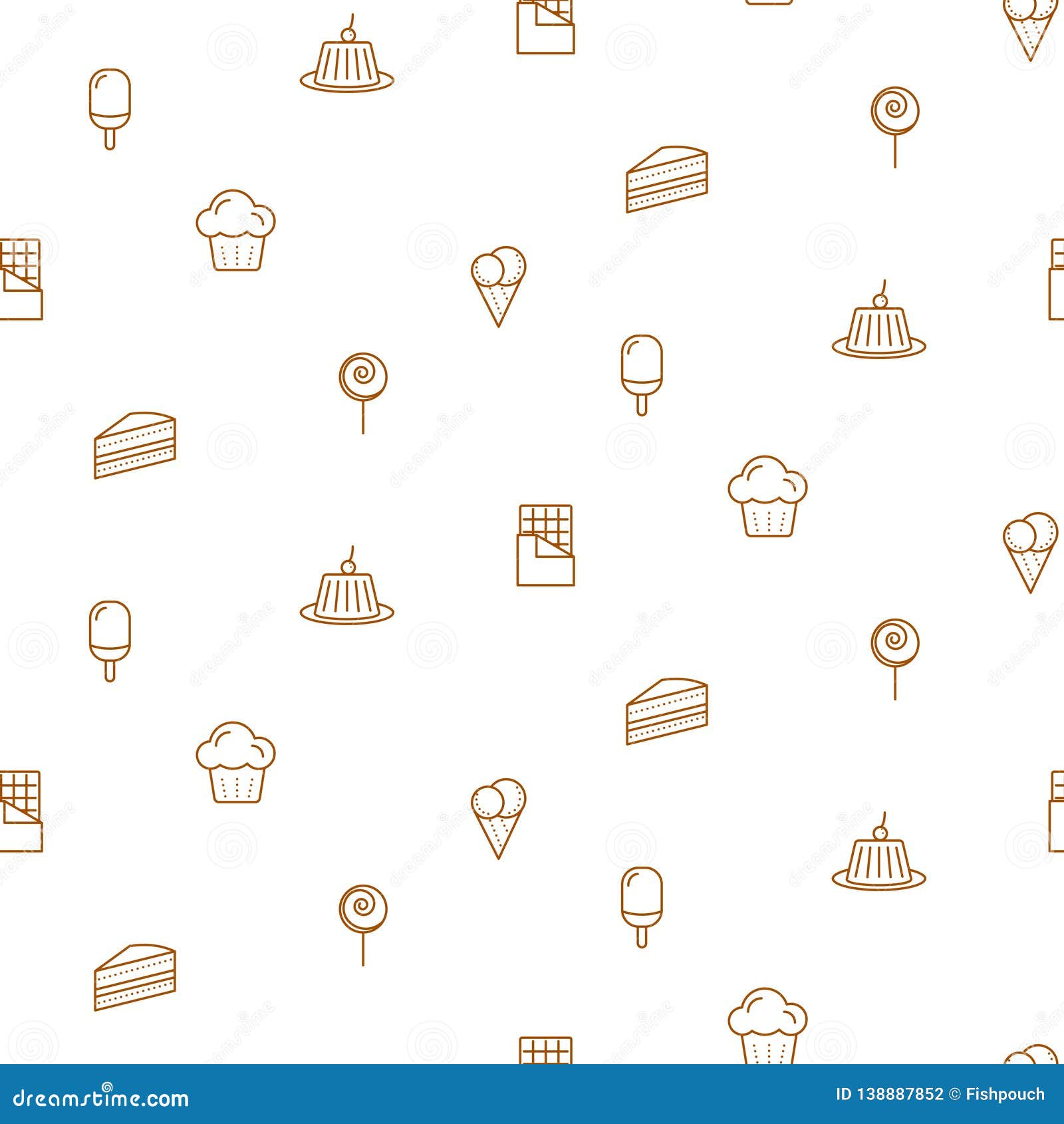 Pastry Line Icons Seamless Vector Pattern. Bakery Background. Stock ... Pastry Line Icons Seamless Vector Pattern. Bakery Background. Stock ...