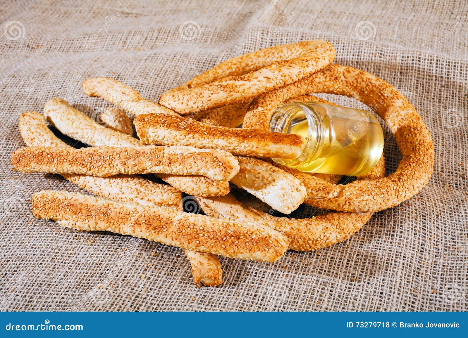 Pastry on a linen cloth stock photo. Image of homemade - 73279718