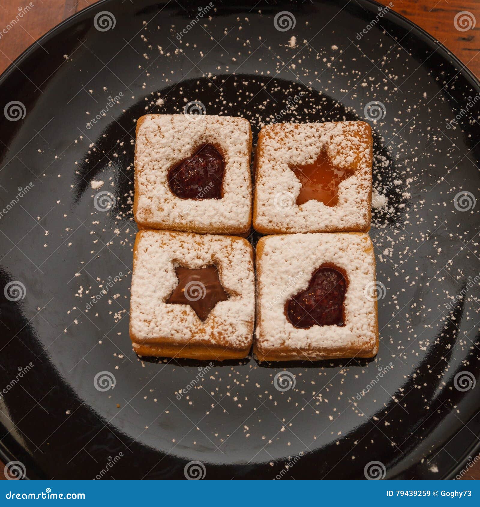 Pastry mignon with cream stock image. Image of bakery - 79439259