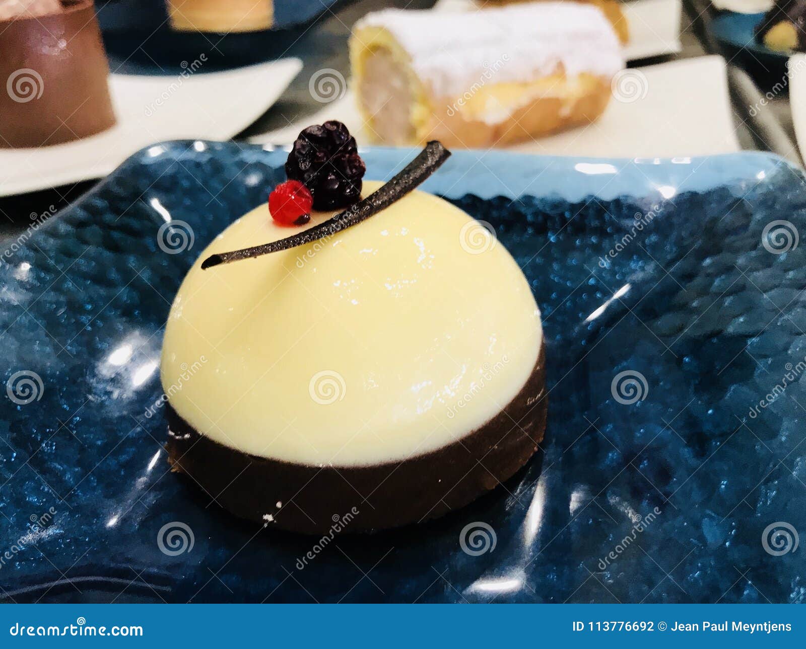 Pastry mousse stock photo. Image of white, dessert, food - 113776692