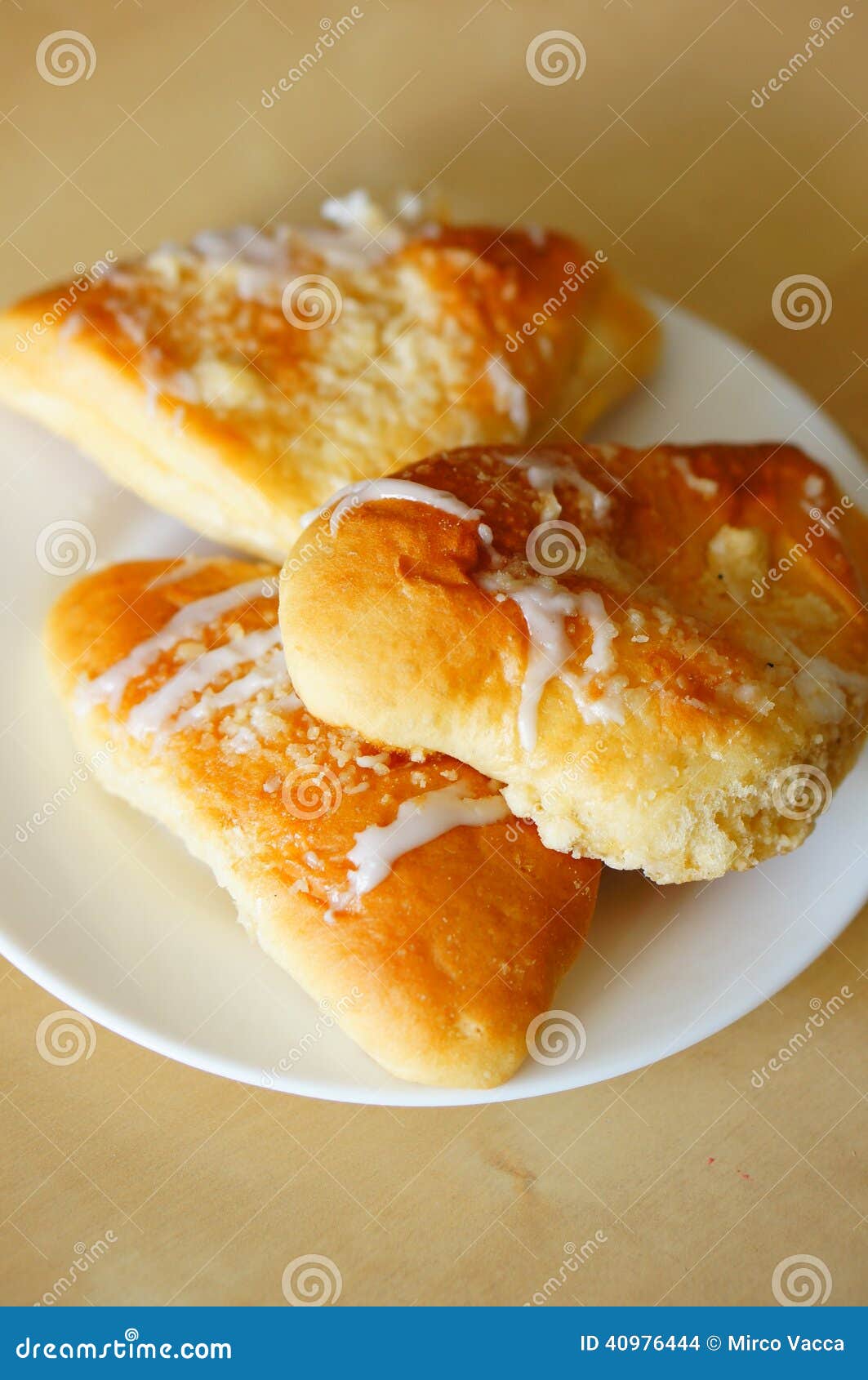 Pastry on plate stock photo. Image of food, sweet, wooden - 40976444