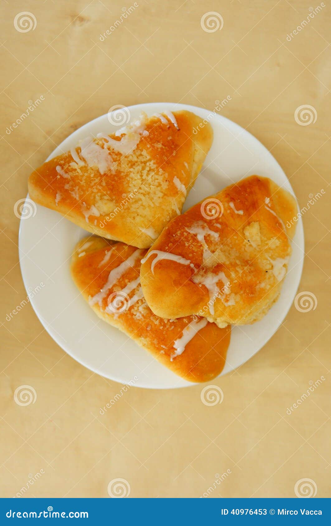 Pastry on plate stock image. Image of baked, filling - 40976453