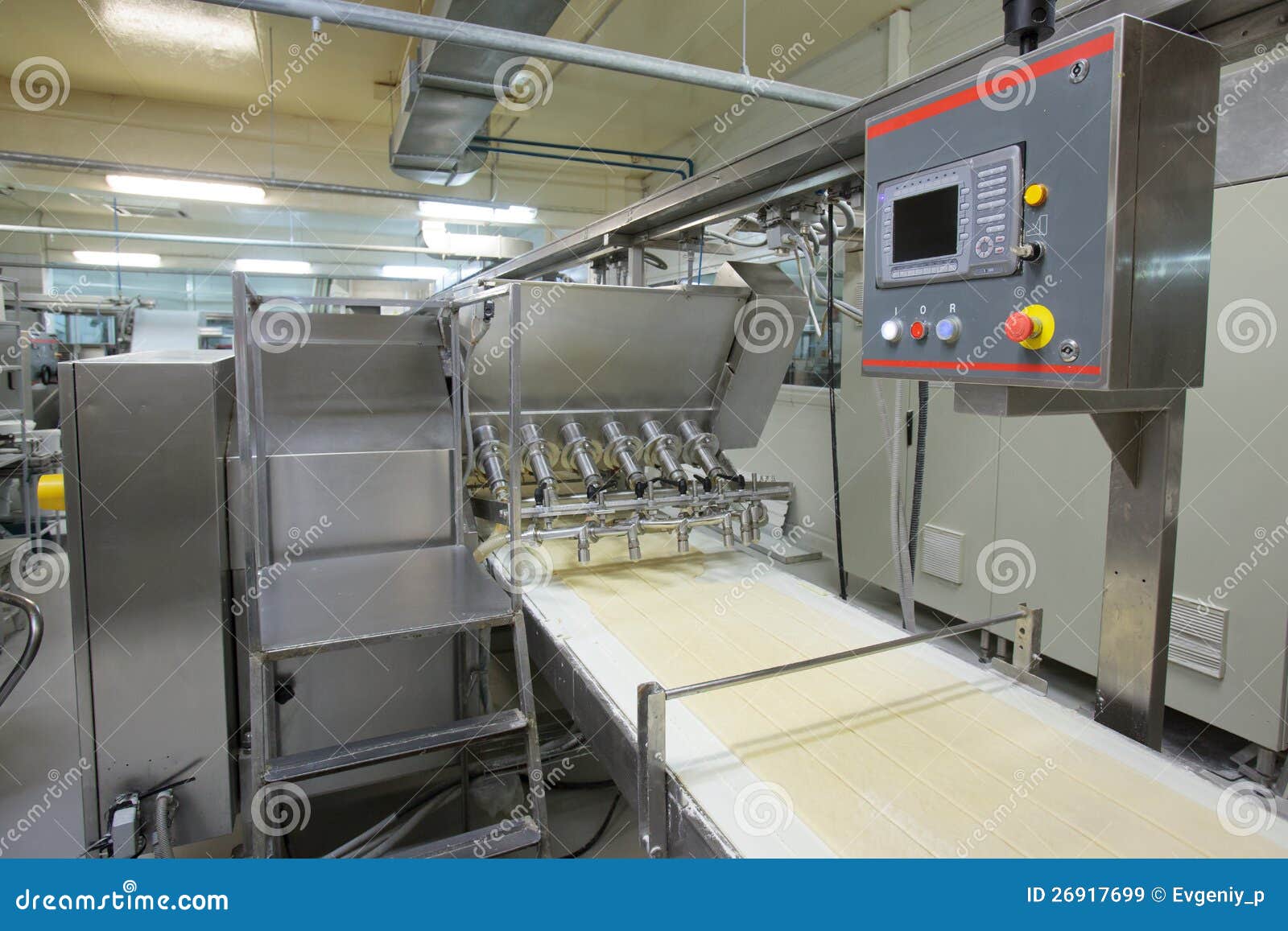 Pastry production line. stock image. Image of industrial - 26917699