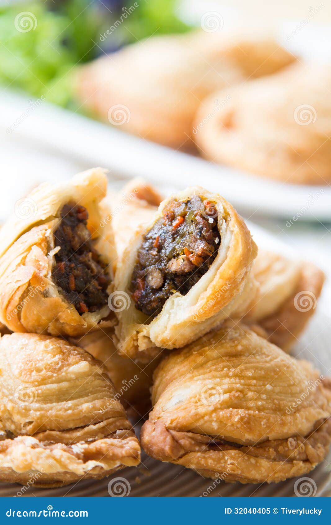 Pastry samosas stock image. Image of authentic, crispy - 32040405