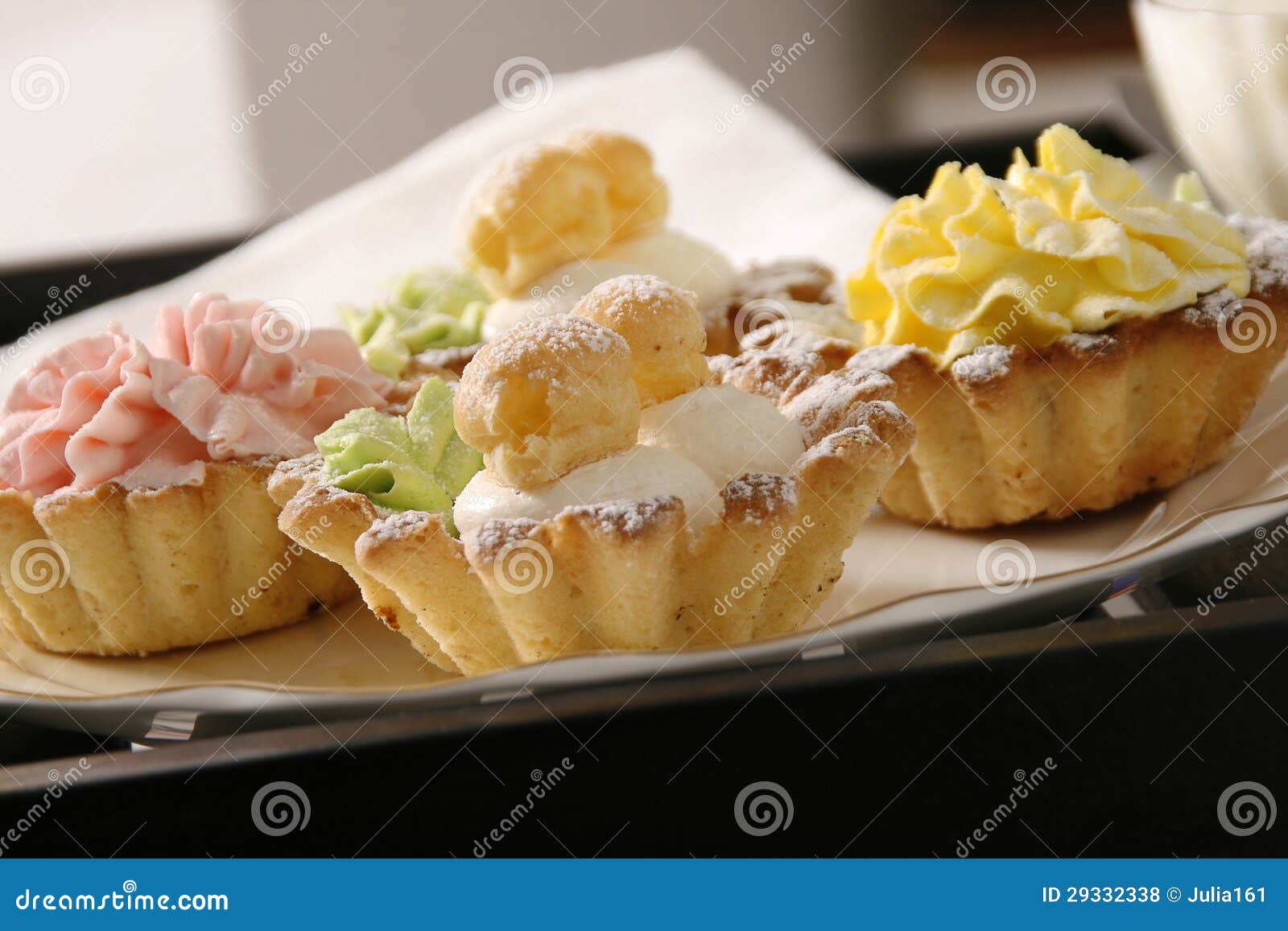 Pastry on table stock photo. Image of pastry, blue, yellow - 29332338