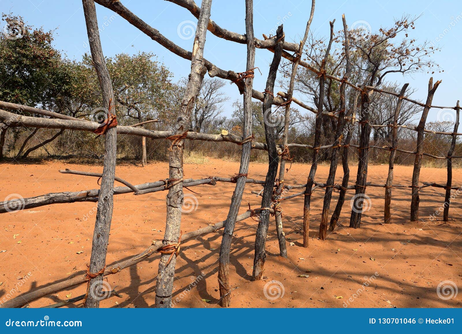 Pasture fence in Namibia stock photo. Image of agriculture - 130701046