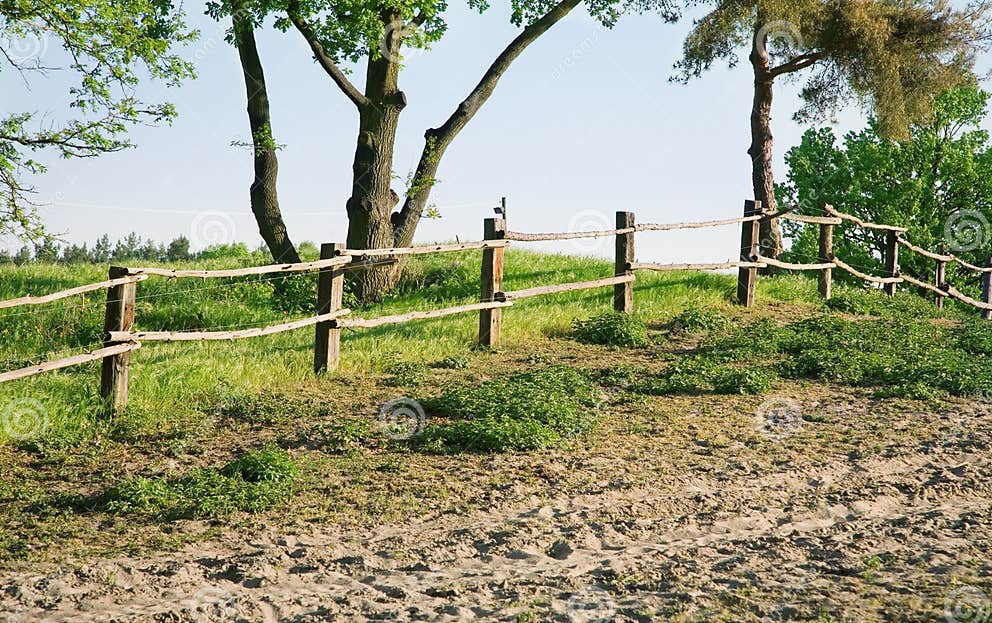 Pasture fencing stock image. Image of green, colorful - 9314057