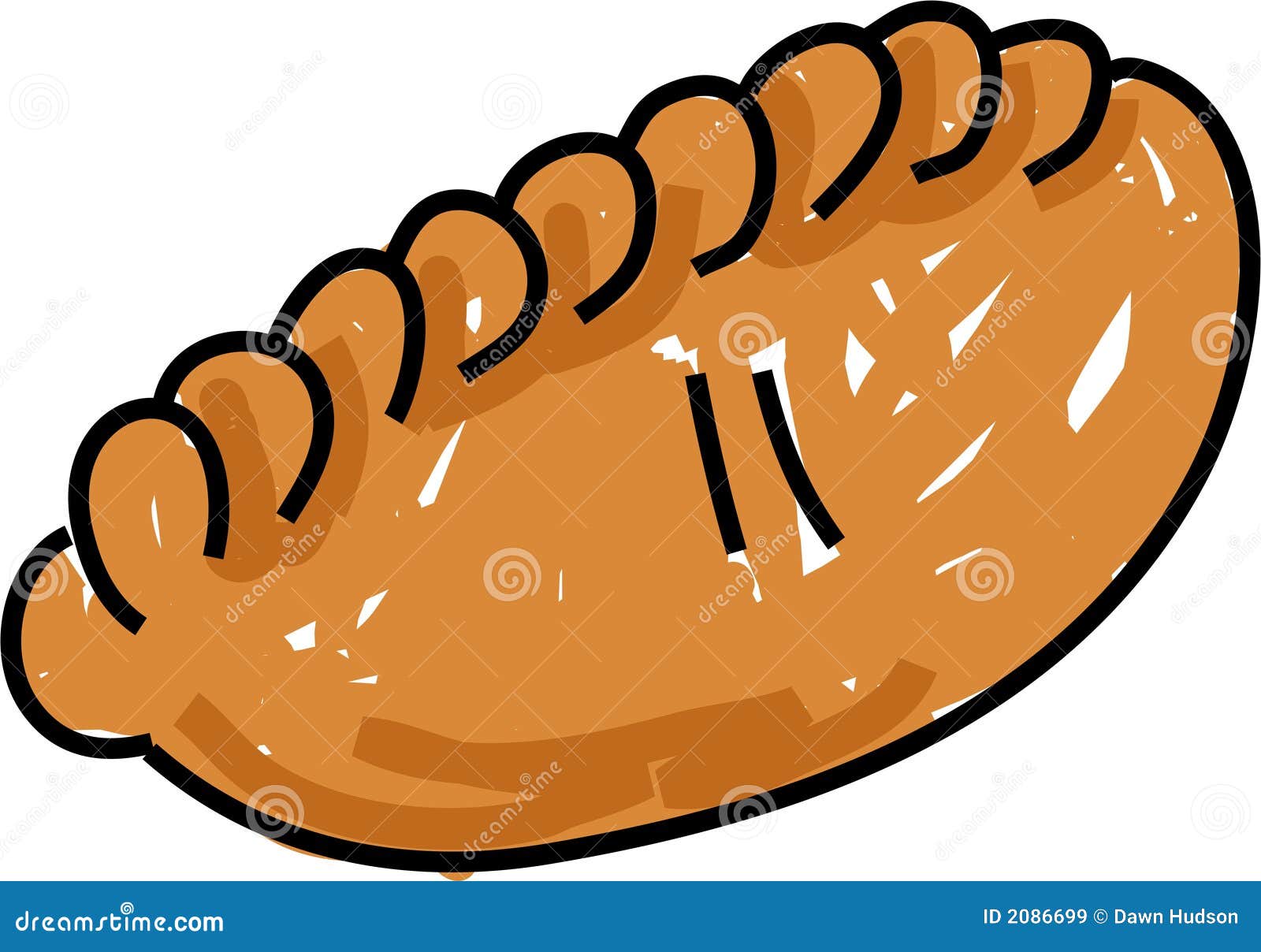Pasty stock vector. Illustration of meals, clip, baked - 2086699