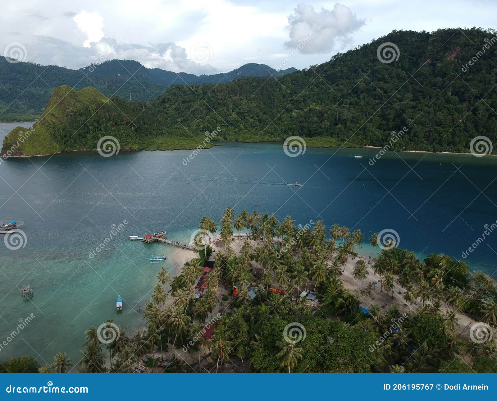 Pasumpahan Island View from the Top Stock Image - Image of reservoir ...