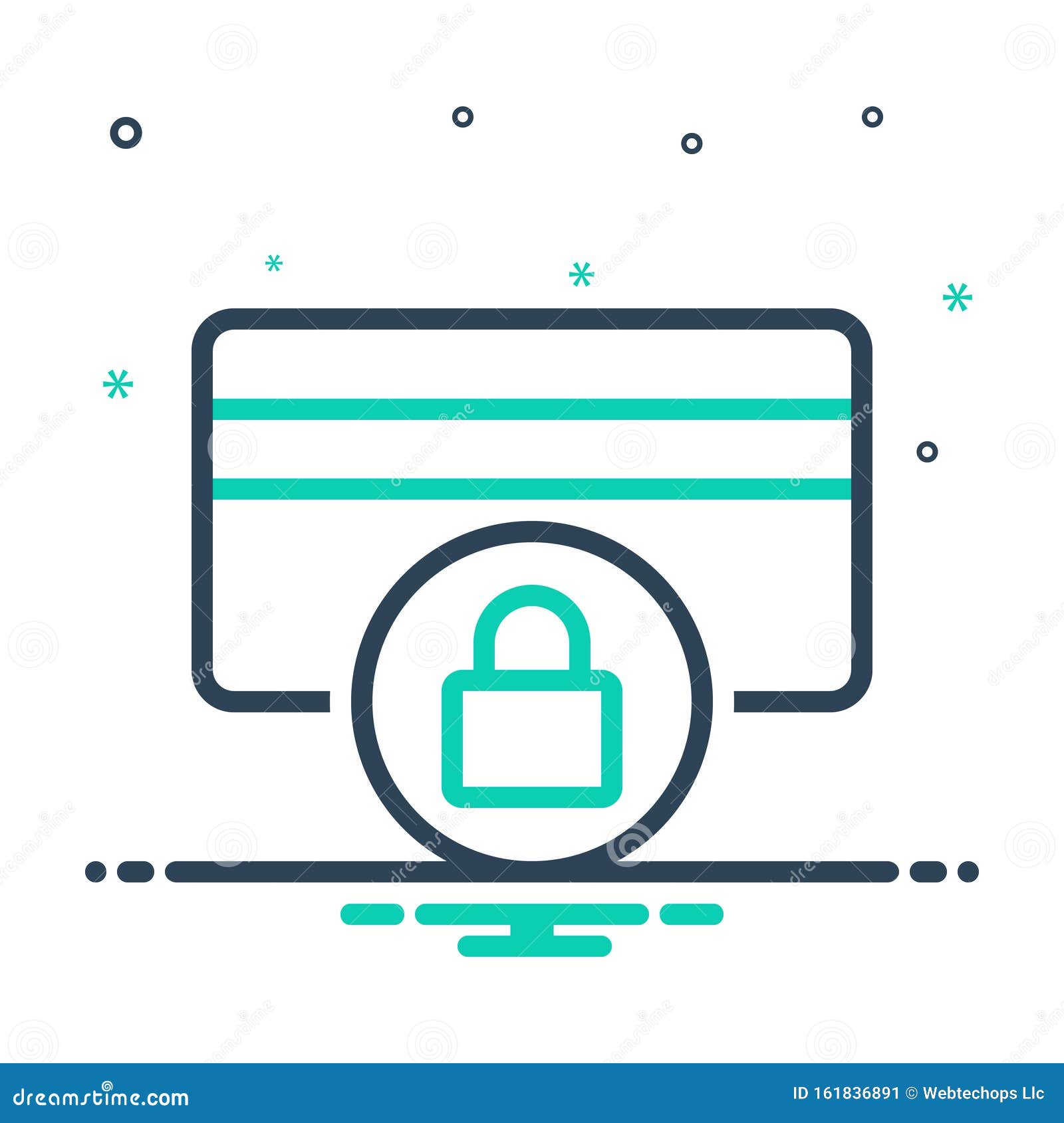 Mix Icon for Pat with Credit Card, Credit and Pat Stock Vector ...