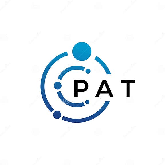 PAT Letter Technology Logo Design on White Background. PAT Creative ...