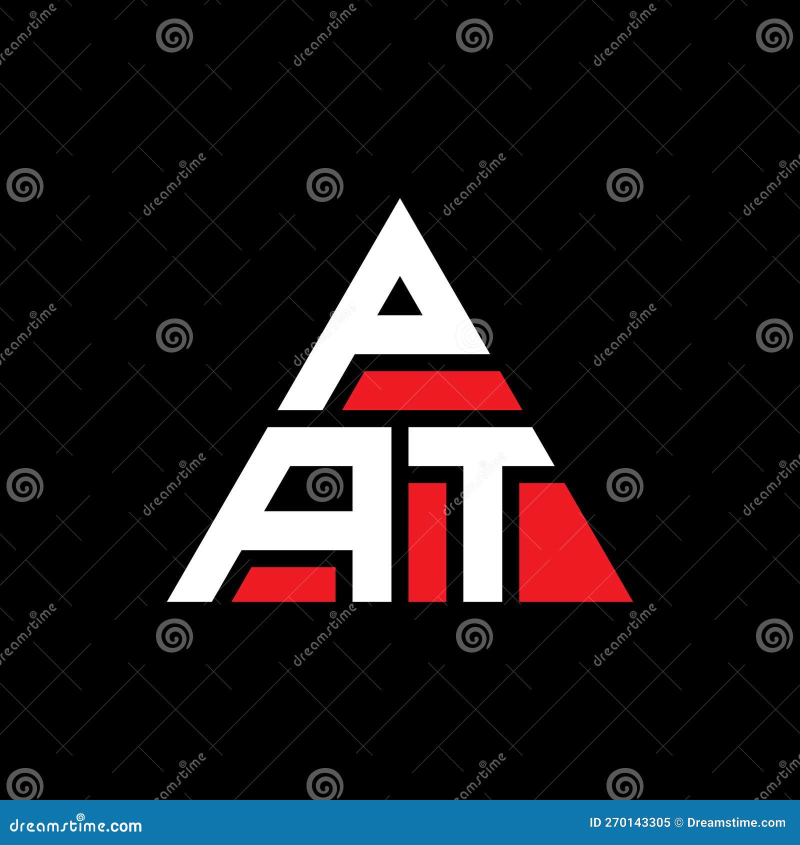 PAT Triangle Letter Logo Design with Triangle Shape. PAT Triangle Logo ...