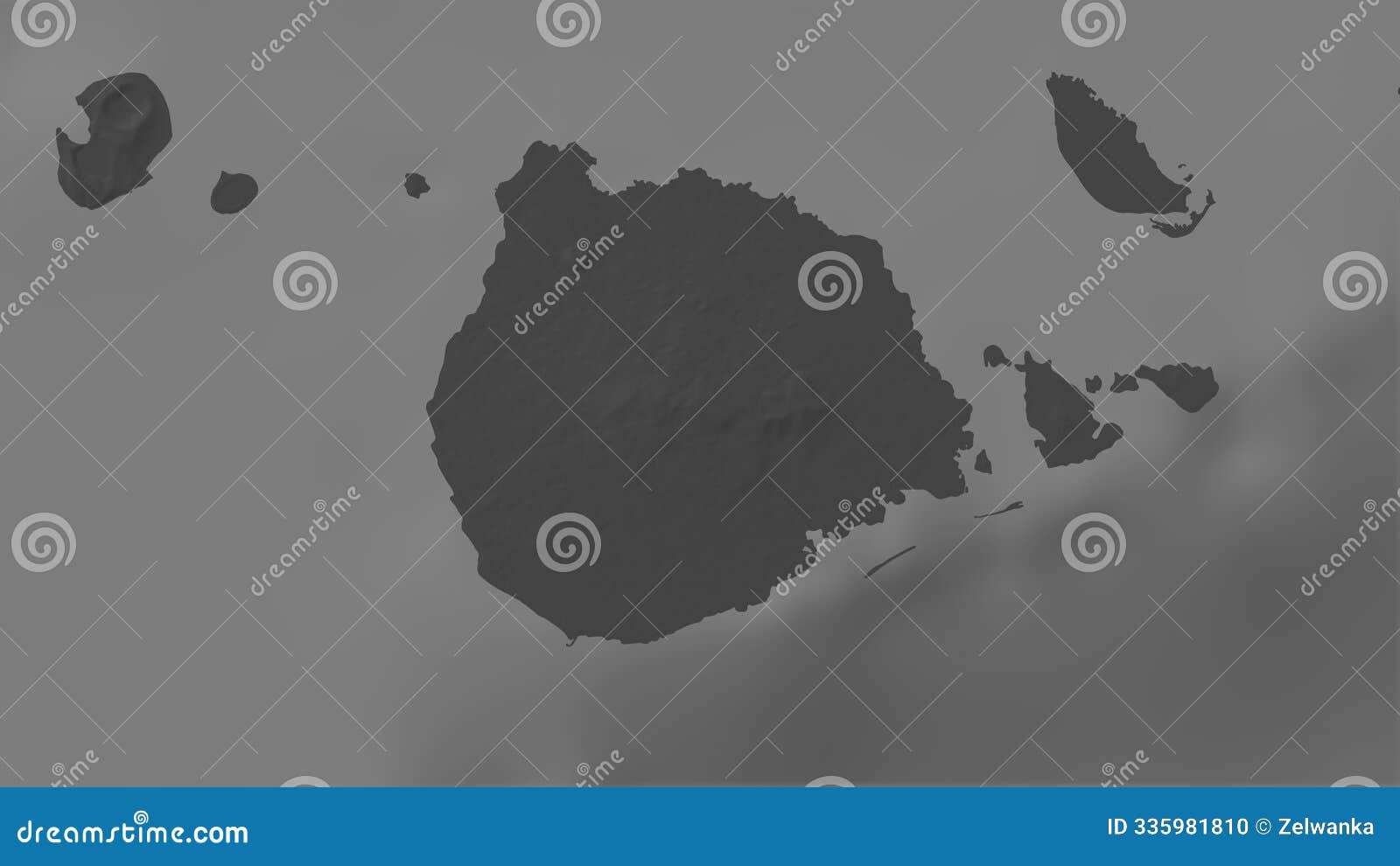 Pata Island, Philippines, Highlighted And Labelled. Topo Standard Stock ...