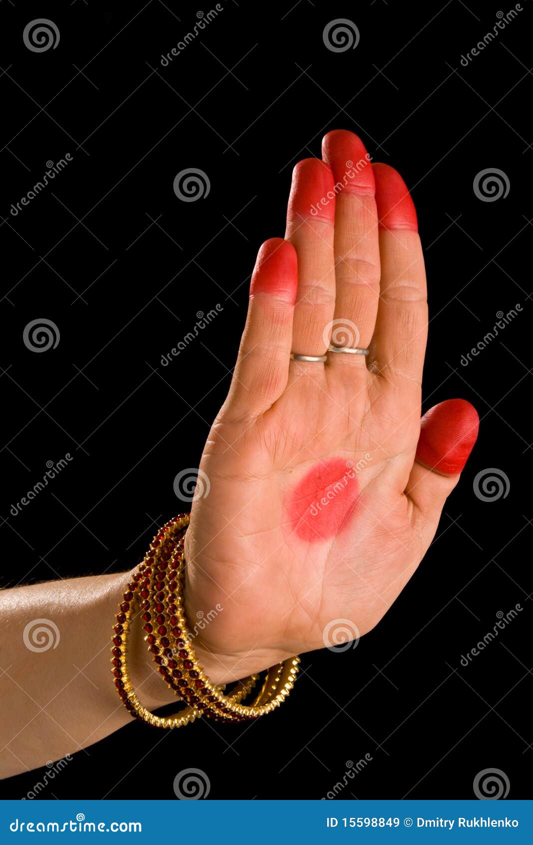 Pataka Hasta of Indian Dance Stock Image - Image of traditional ...