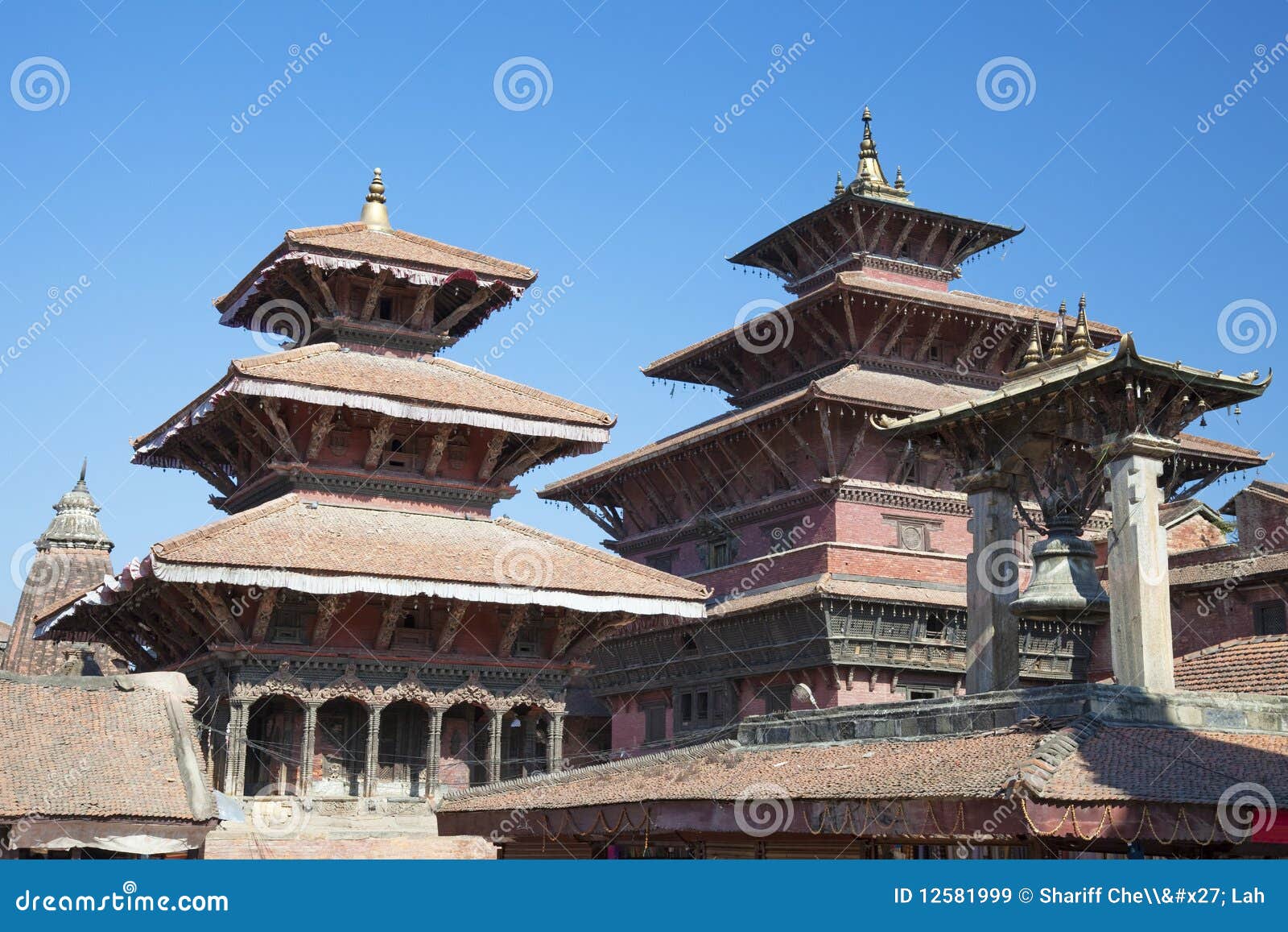 Patan Durbar Square, Nepal stock image. Image of historical - 12581999