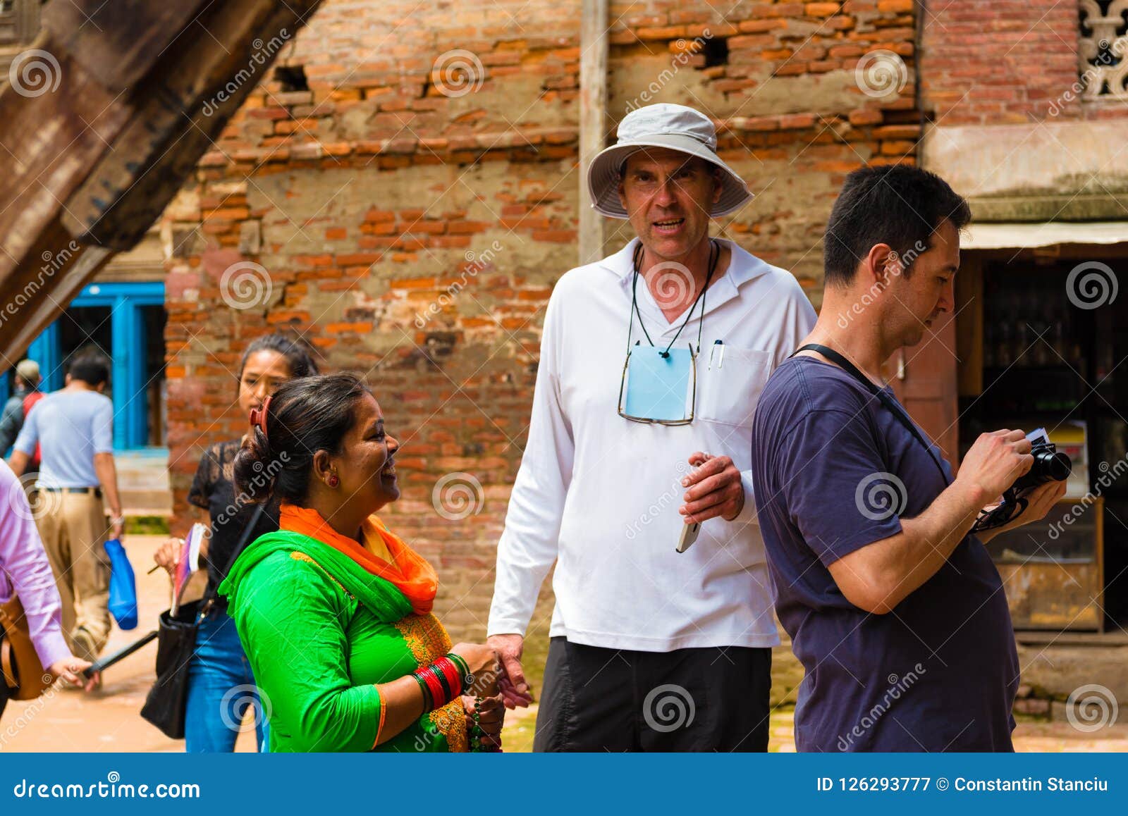 Tourists Buying Souvenirs at Patan Durbar Square, Kathmandu Valley ... Tourists Buying Souvenirs at Patan Durbar Square, Kathmandu Valley ...