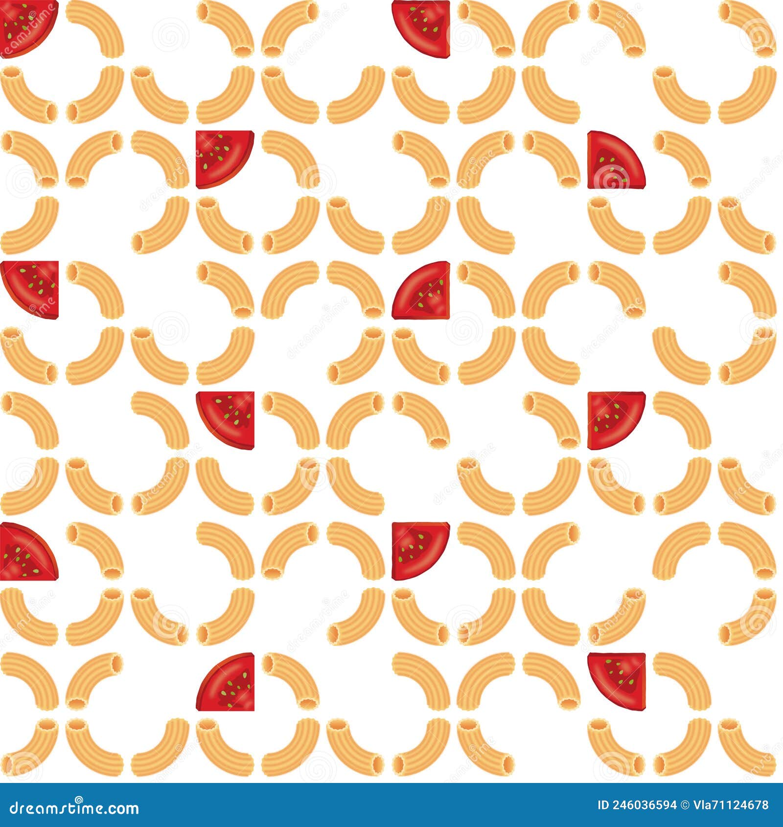 Dry Elbow Macaroni Pasta. Raw Pasta, Macaroni, Cartoon Illustration ...