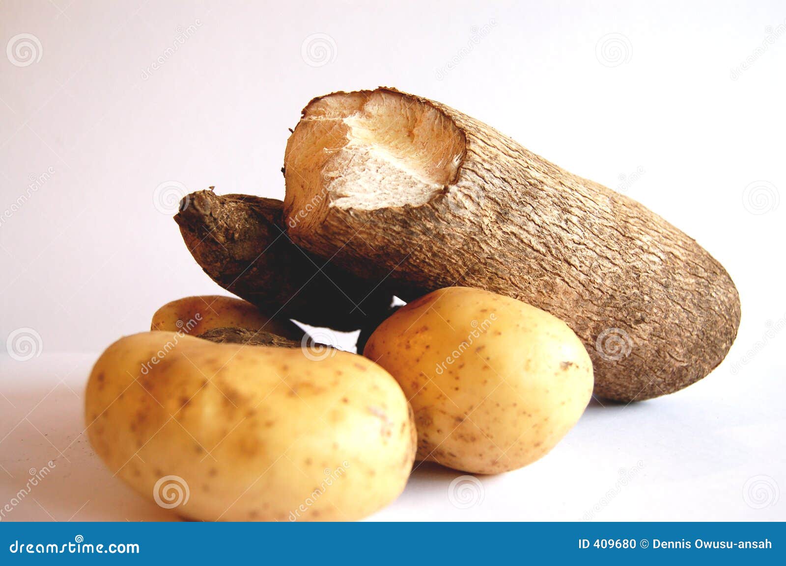 Patata ed igname africano fotografia stock. Immagine di africa - 409680