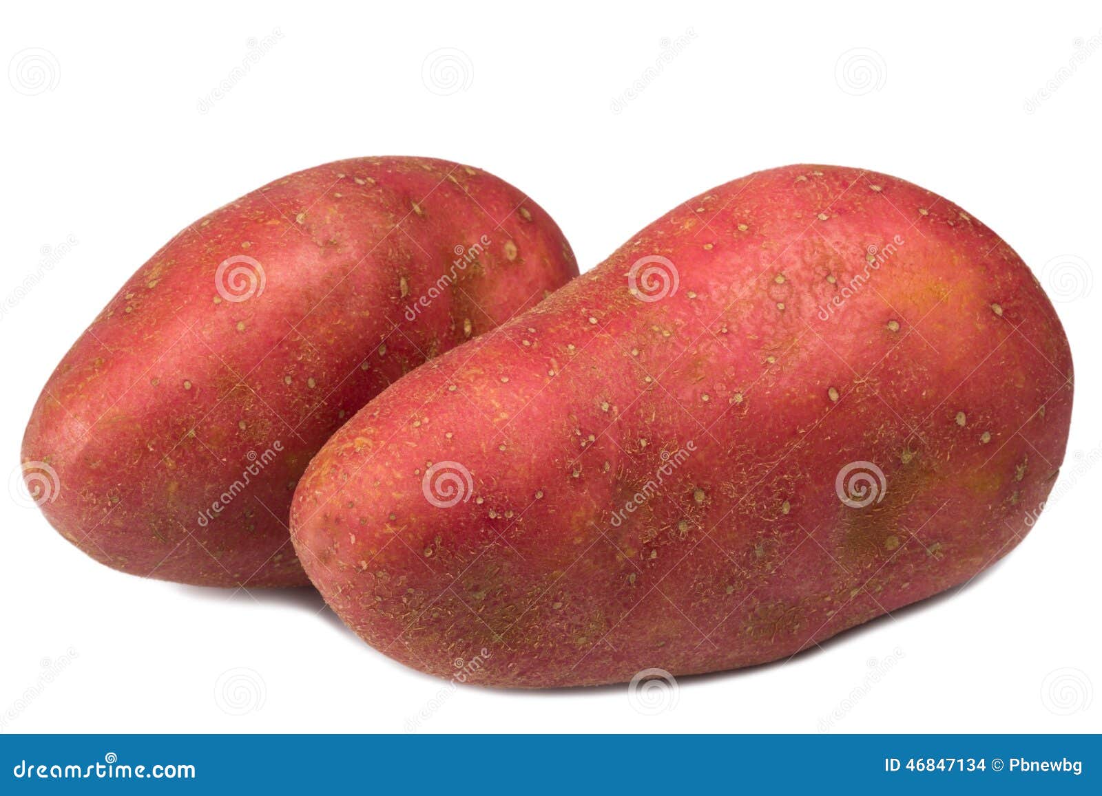 Patata Rossa Con Fondo Bianco Fotografia Stock - Immagine di pranzo ...