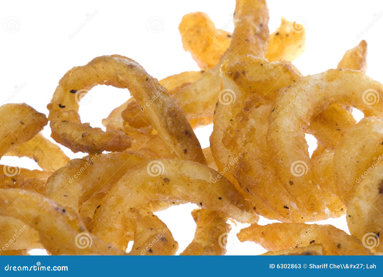 Patatas Fritas Rizadas Aisladas Imagen de archivo - Imagen de alimento ...