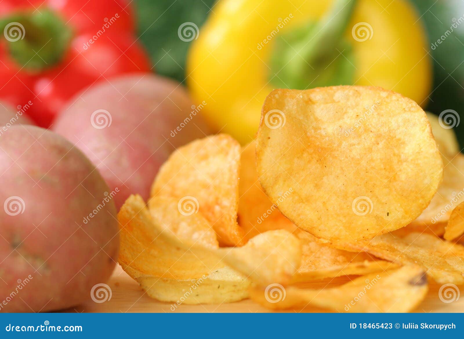 Patatina fritta immagine stock. Immagine di ciotola, nessuno - 18465423