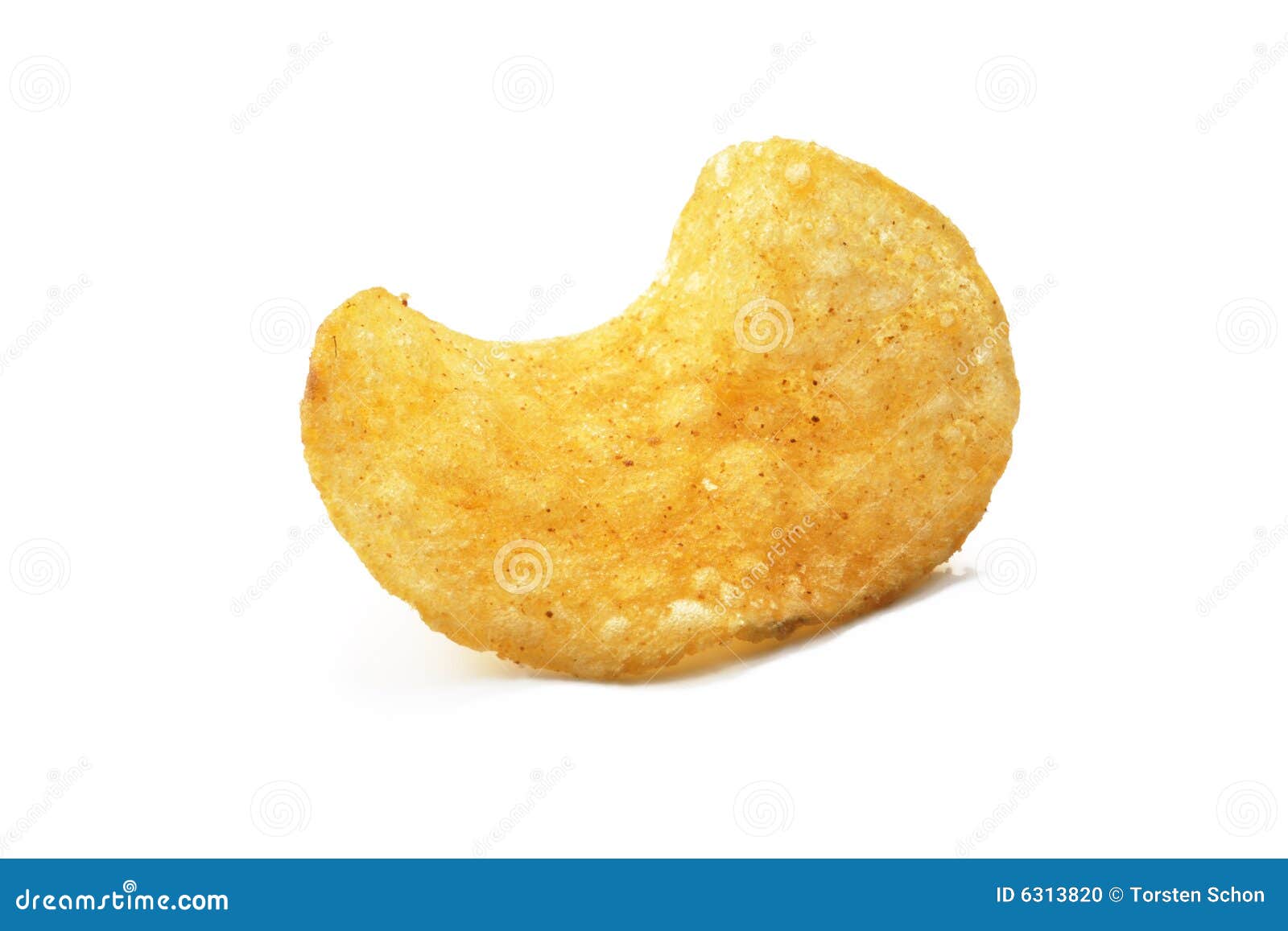 Patatina fritta isolata fotografia stock. Immagine di pranzo - 6313820