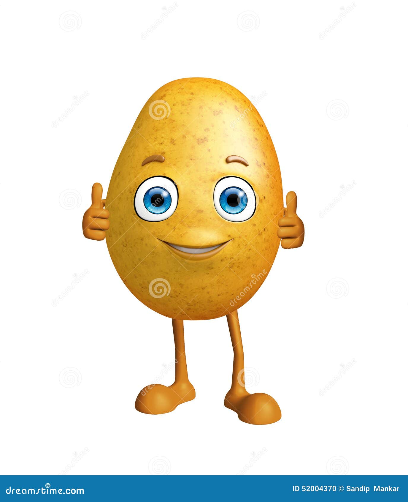Patato Character With Shakehand Pose Stock Photography | CartoonDealer ...
