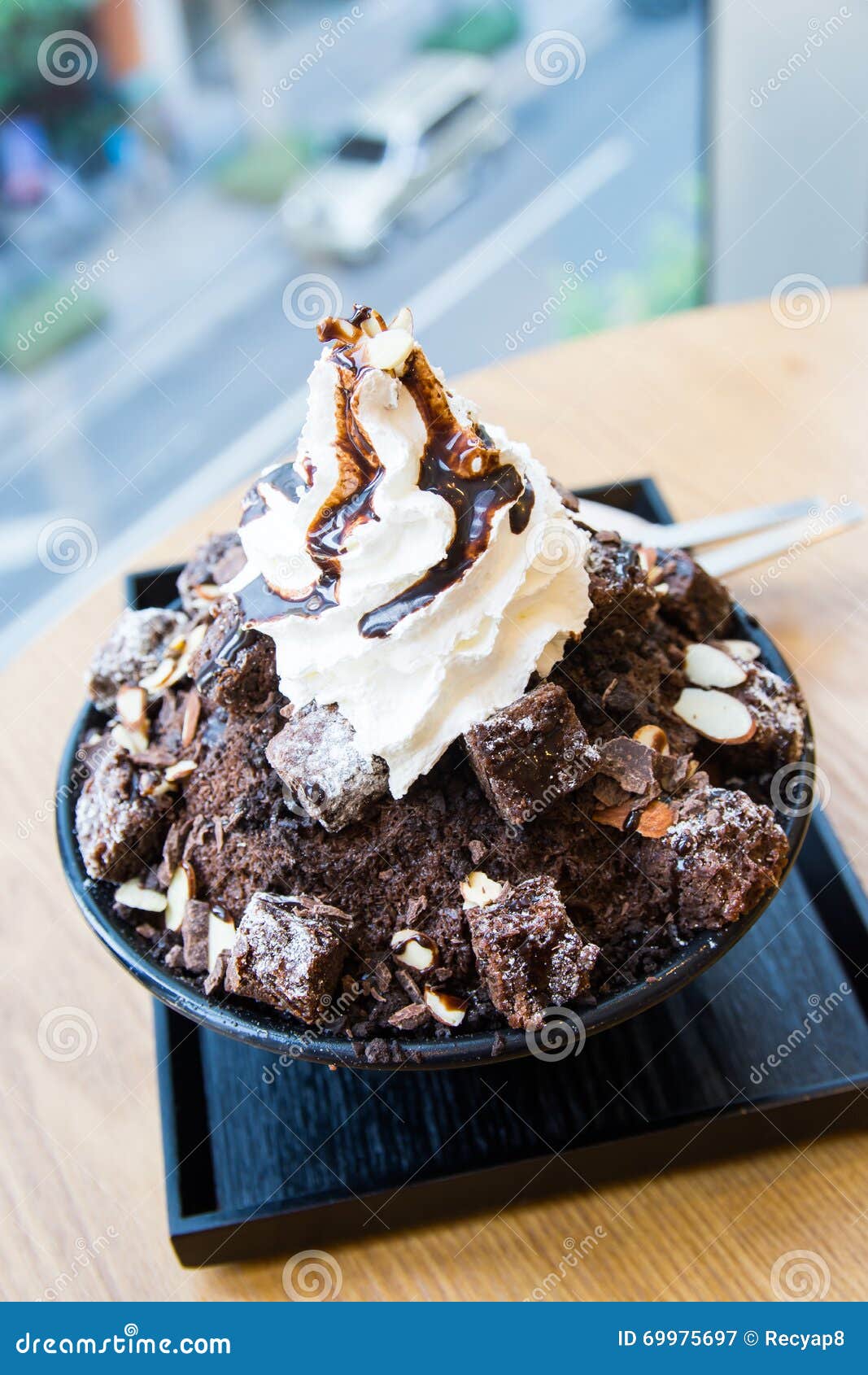Patbingsu stock afbeelding. Image of rijst, restaurant - 69975697