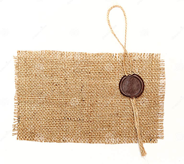 Patch of Aged Sack Material Stock Photo - Image of torn, pattern: 15743724