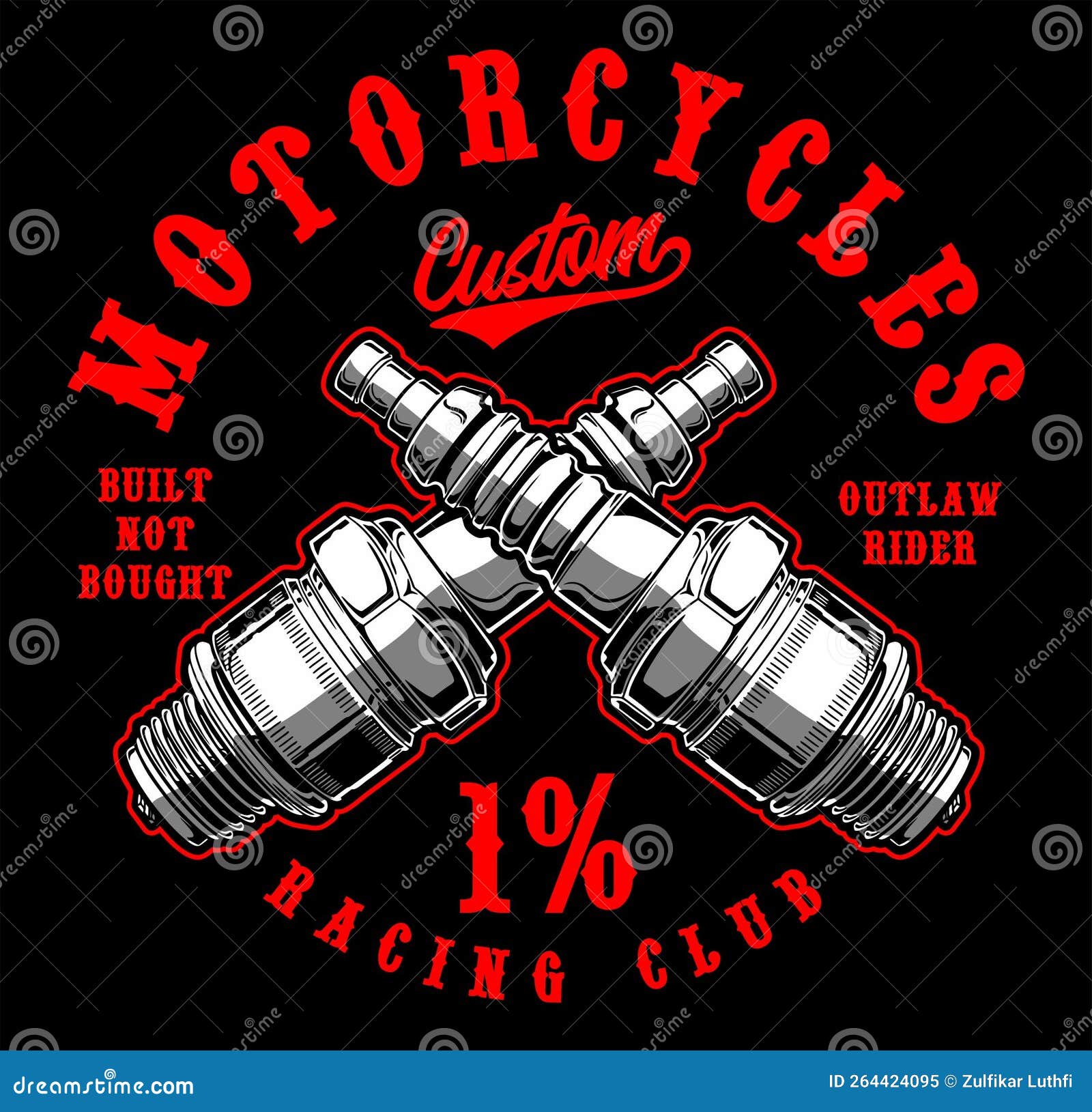 Patch biker design v stock vector. Illustration of presentation - 264424095