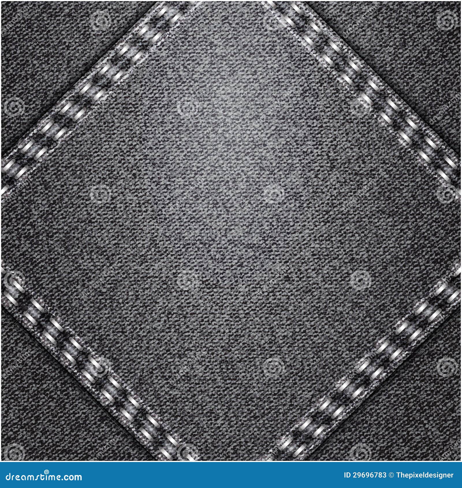 Patch. Black Jeans Realistic Denim Texture Stock Vector - Illustration ...