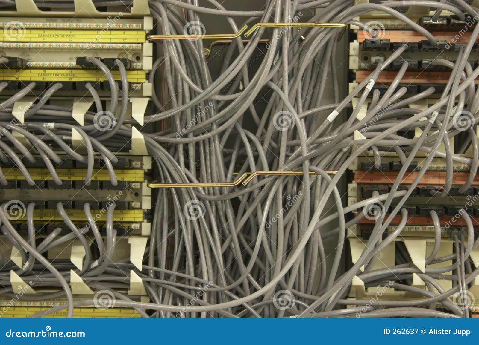 Patch Board Mess stock image. Image of communications, business - 262637