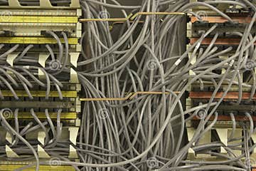 Patch Board Mess stock image. Image of communications, business - 262637