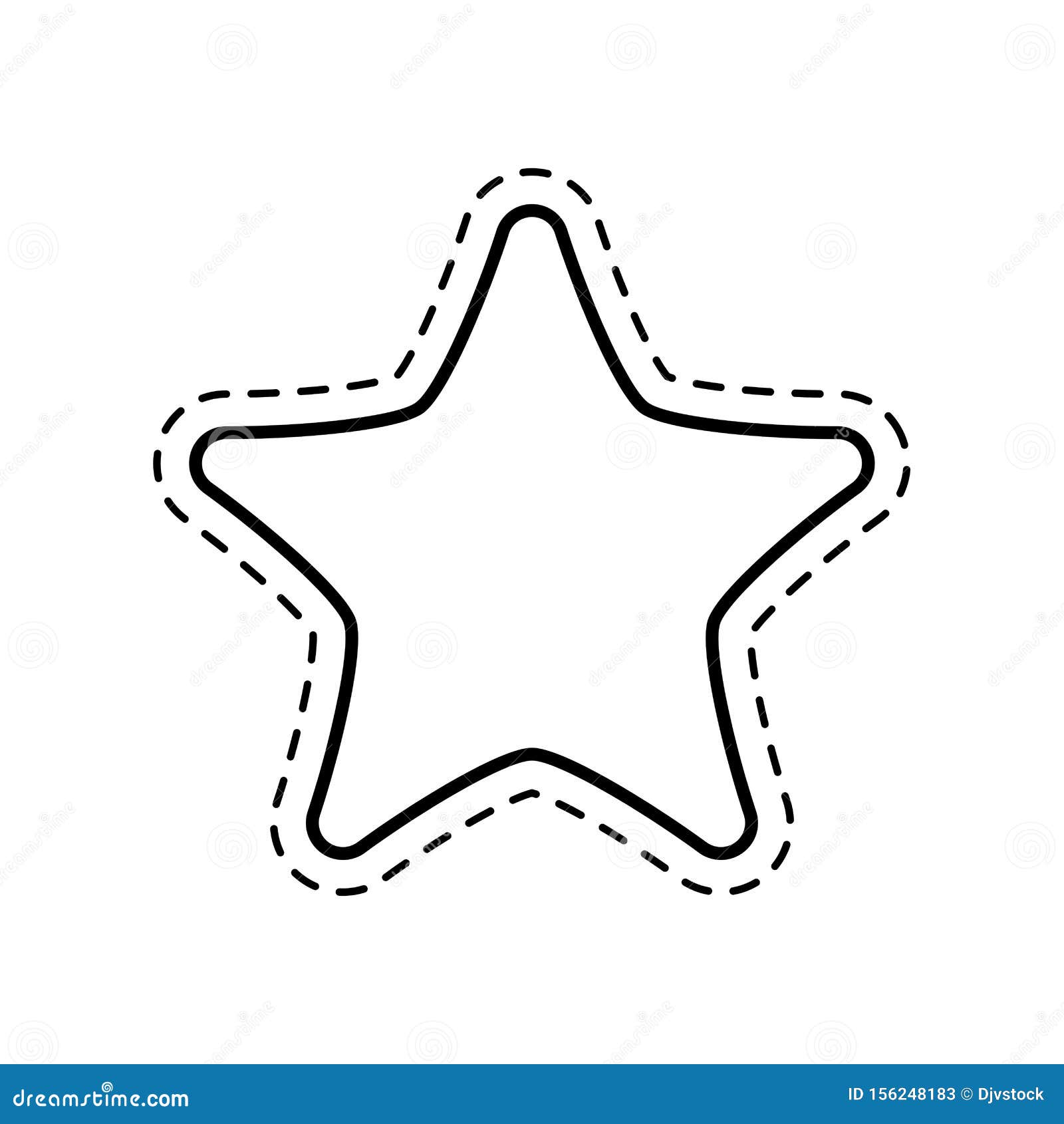 Patch of cute star icon stock illustration. Illustration of collection ...