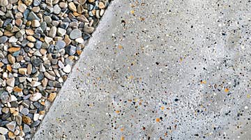 A Patch of Exposed Aggregate Reveals Tiny Pebbles and Grains Embedded ...