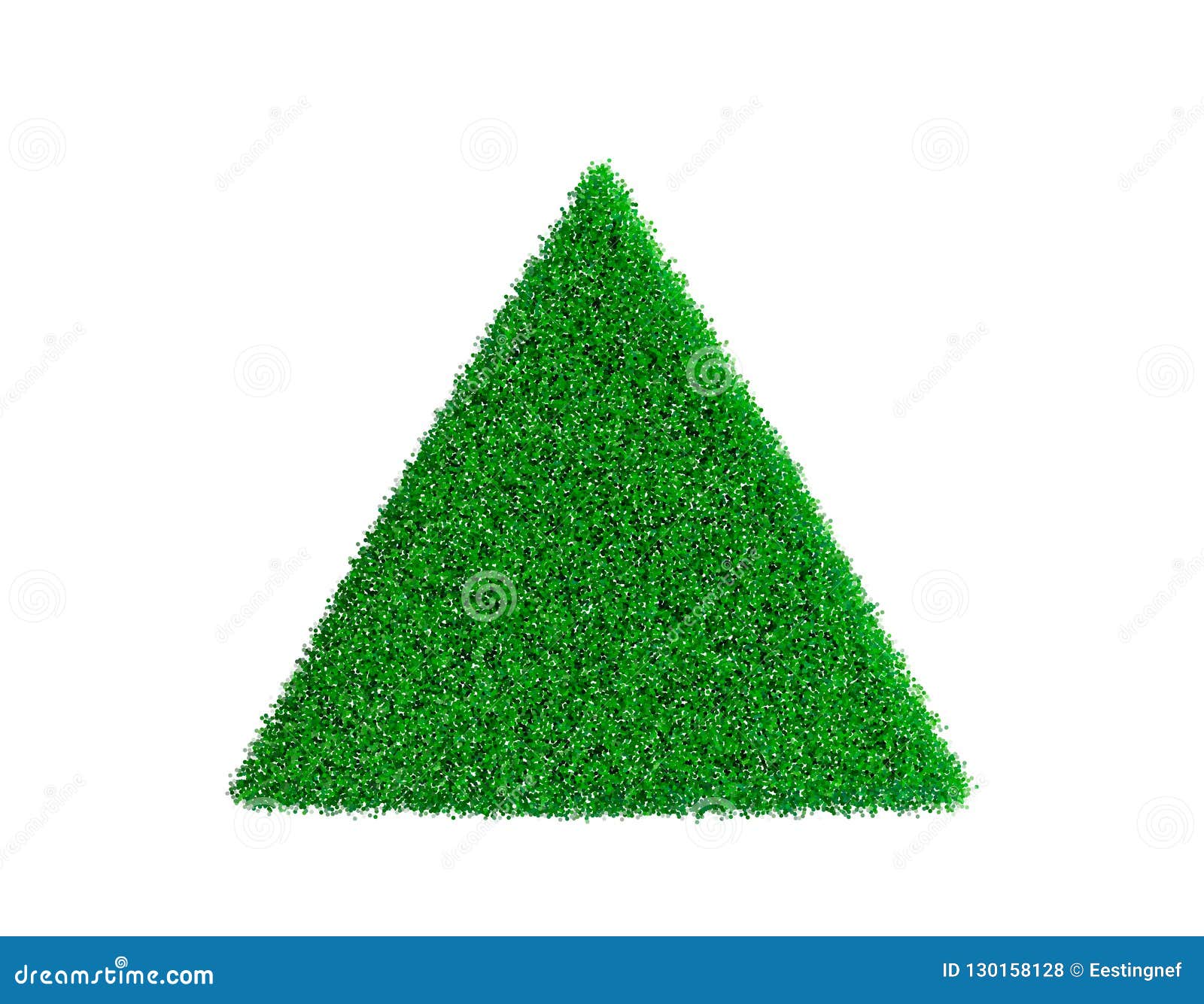 Patch of Grass in Form of Triangle. Vector Illustration. Stock Vector ...