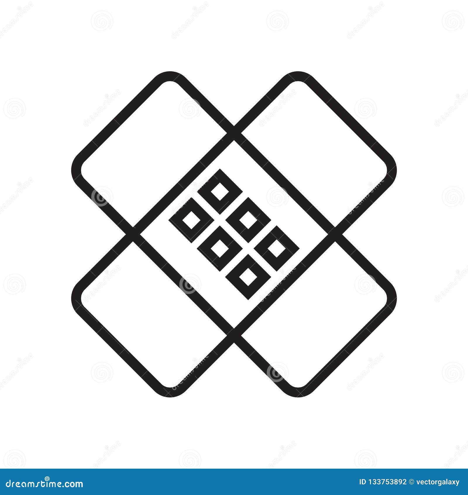 Patch Icon Vector Sign and Symbol Isolated on White Background, Patch ...