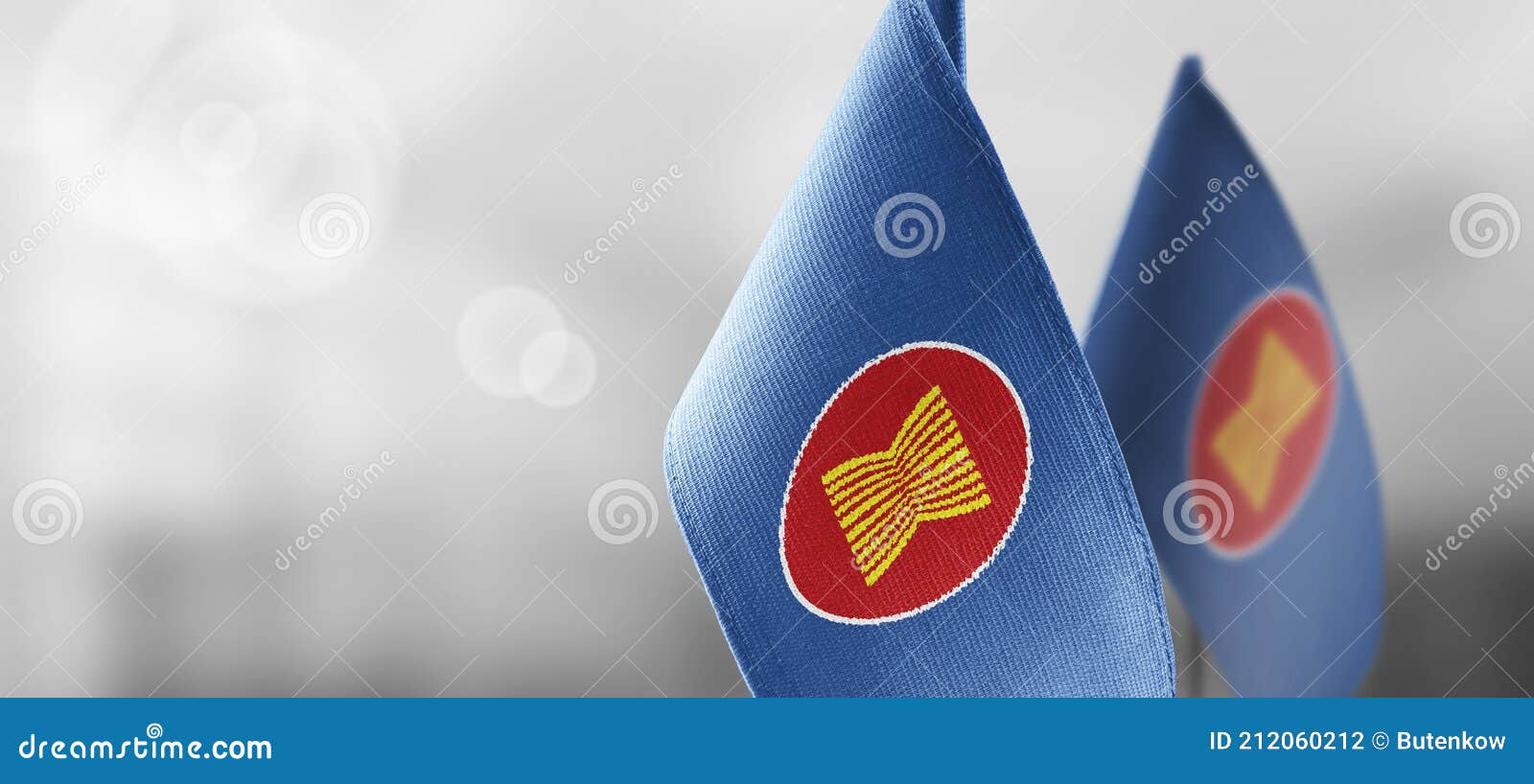 Patch of the National Flag of the ASEAN on a White T-shirt Stock Photo ...