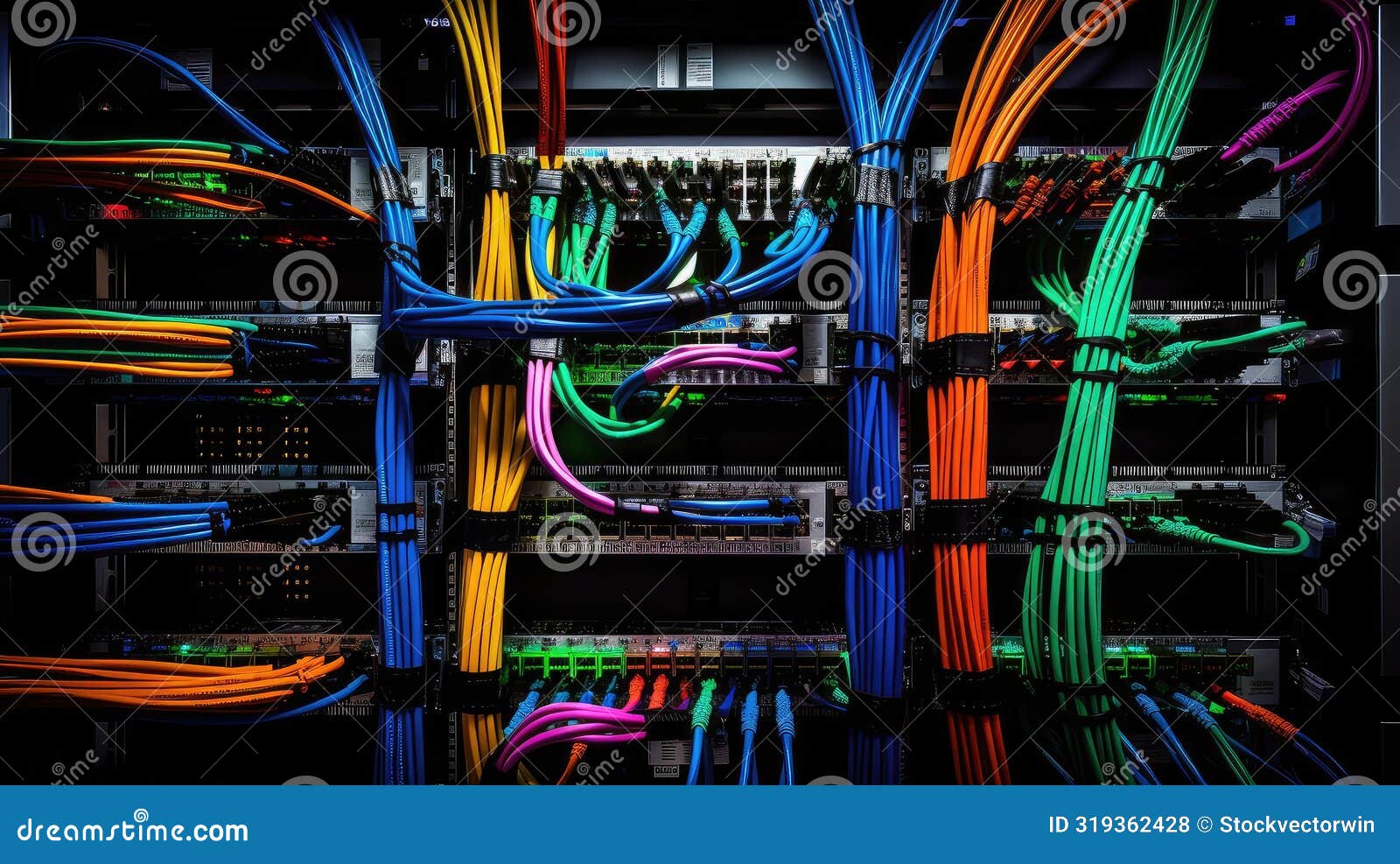 Patch Network Cabling Royalty-Free Illustration | CartoonDealer.com ...