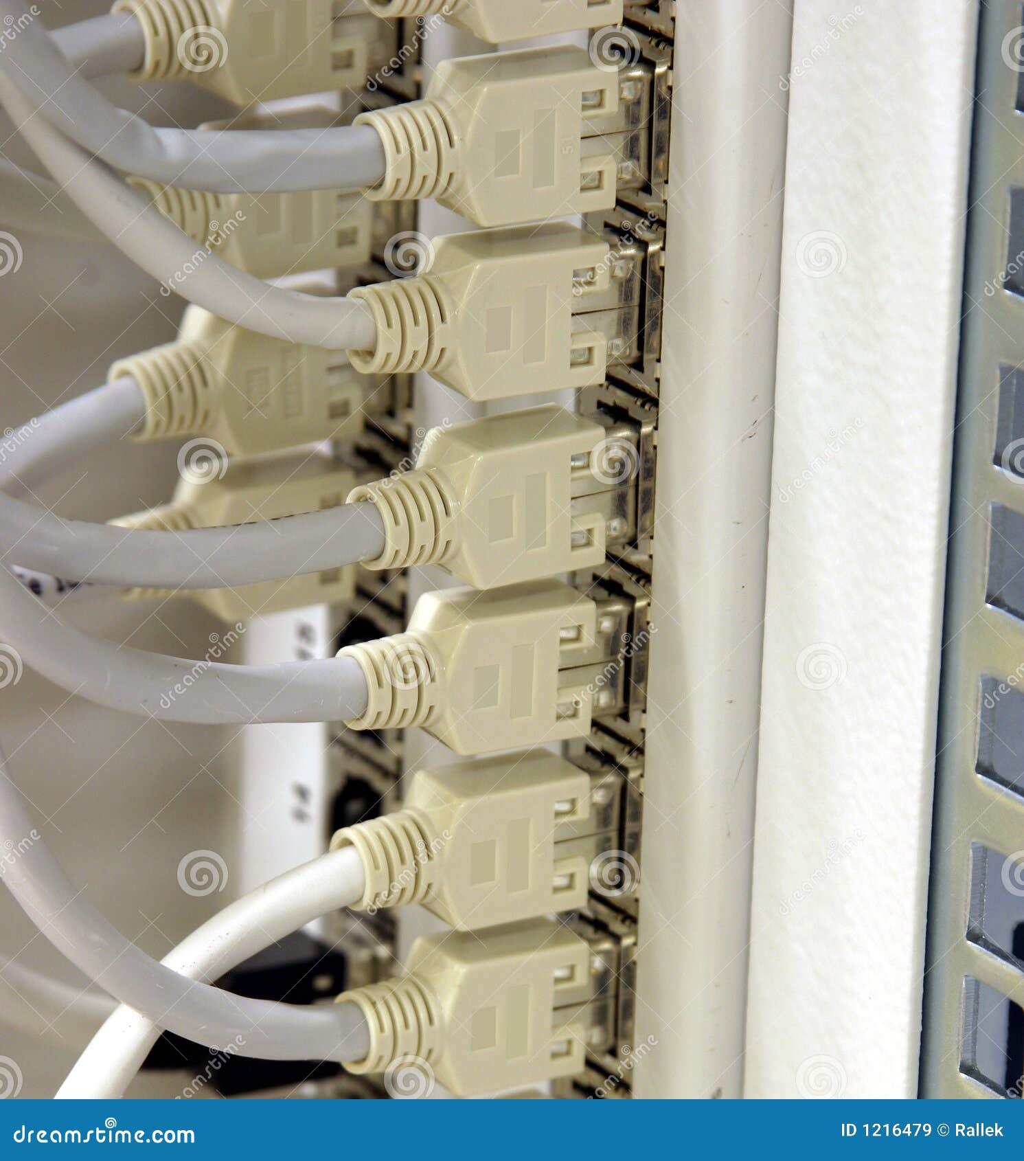 Patch panel stock image. Image of patching, ethernet, connection - 1216479