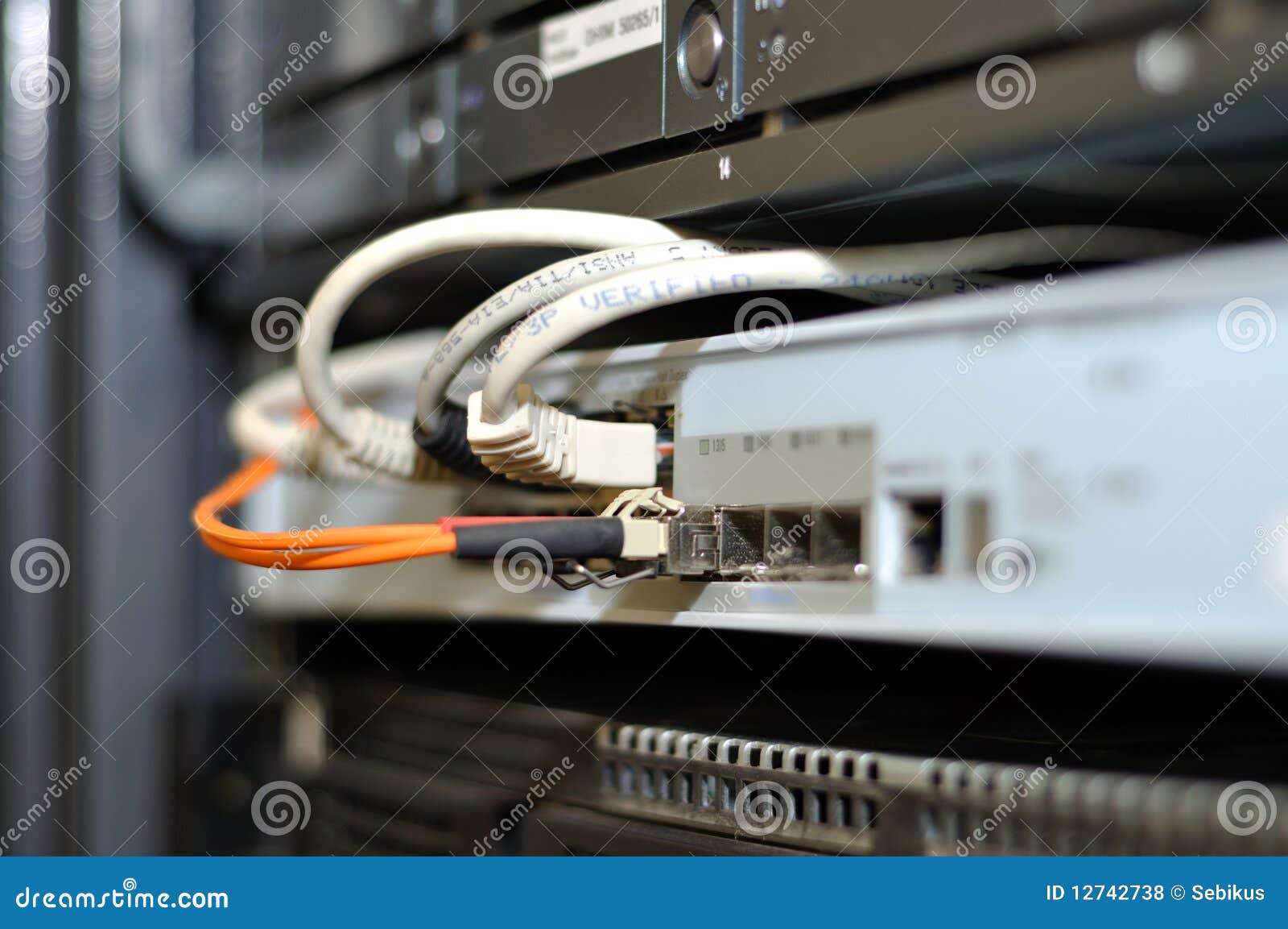 Patch panel stock photo. Image of network, communications - 12742738