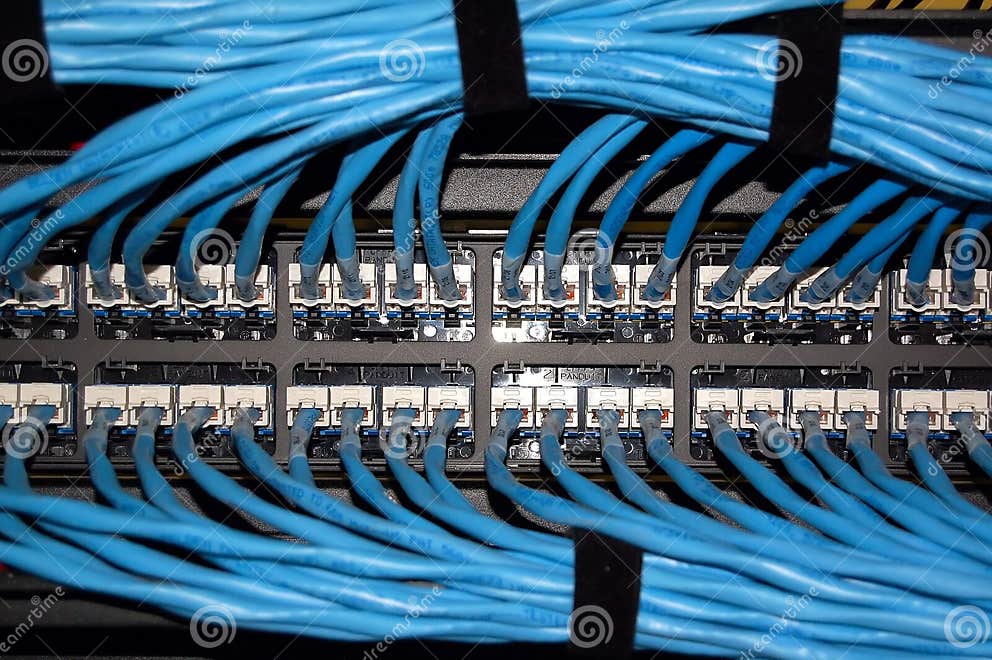 Patch panel stock photo. Image of cable, telecommunications - 2480532