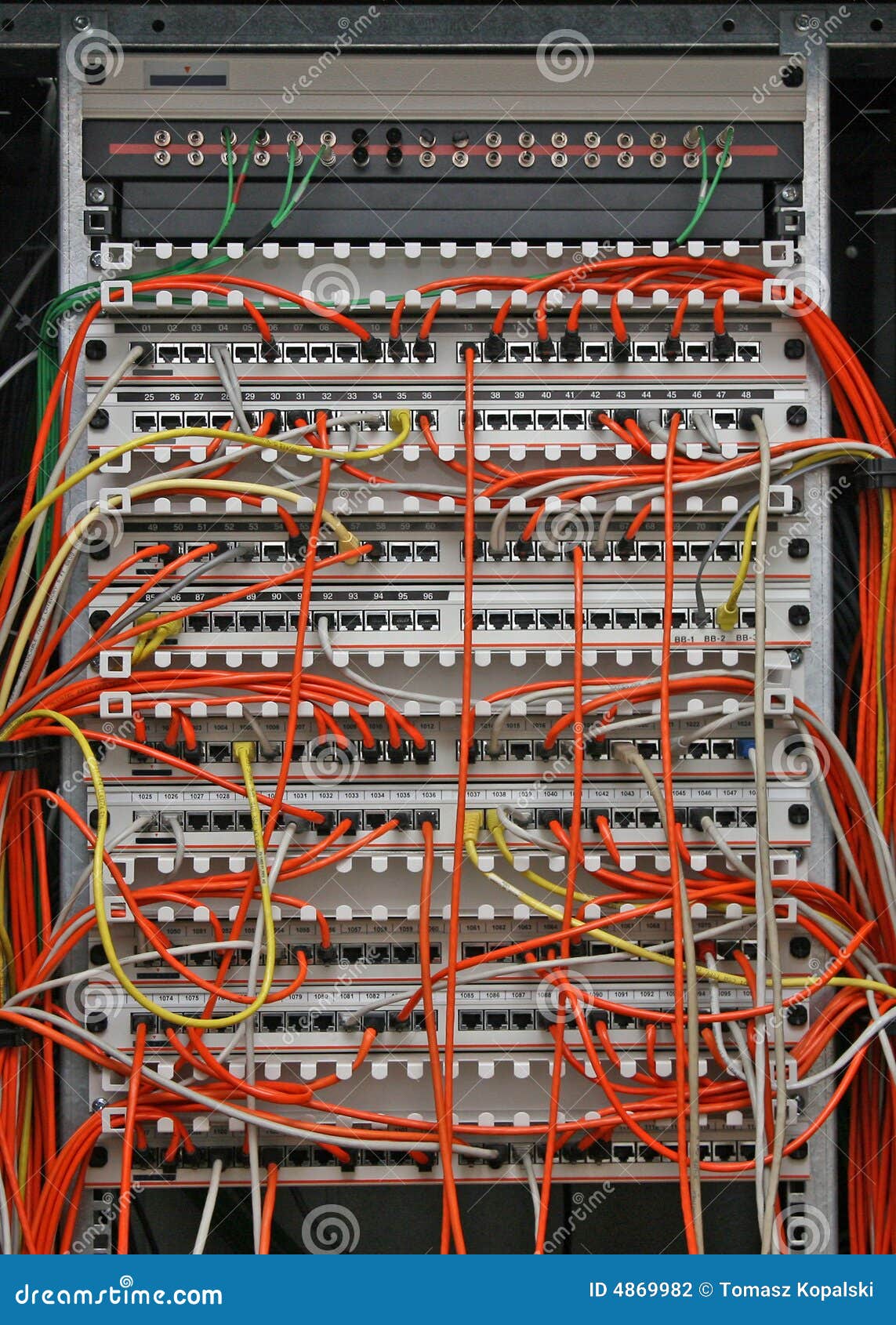 Patch panel stock photo. Image of center, internet, panel - 4869982