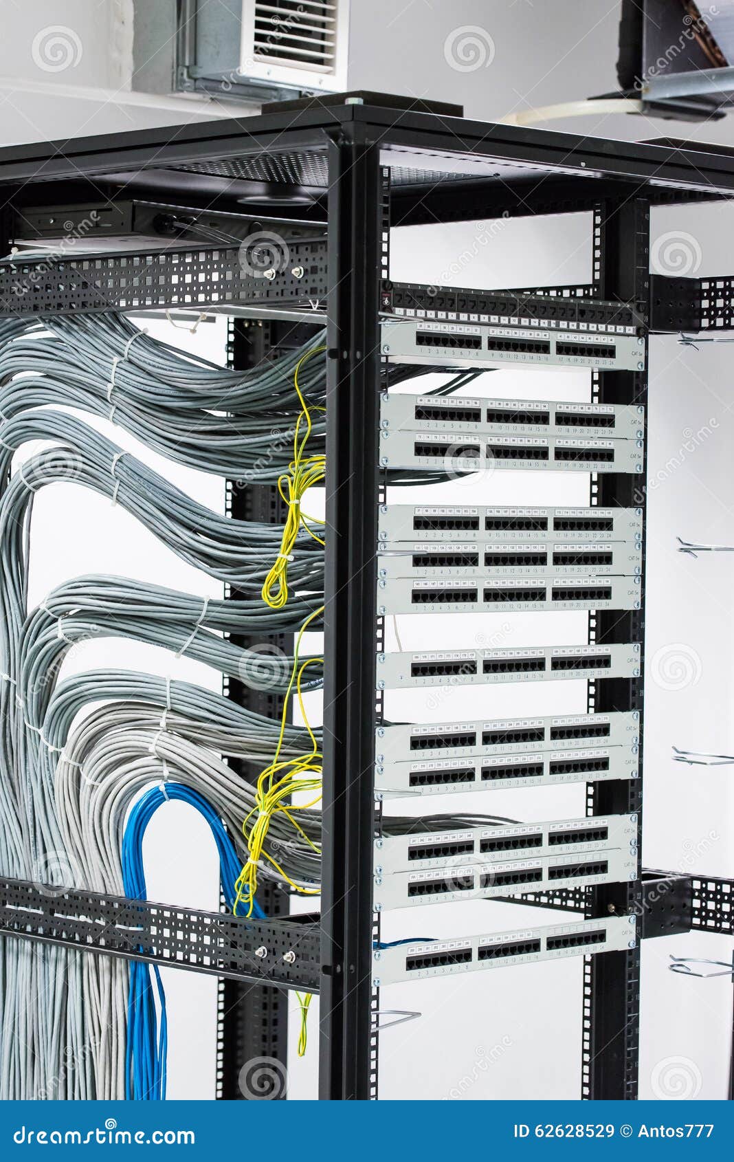 Patch panel stock image. Image of panel, rj45, datacenter - 62628529