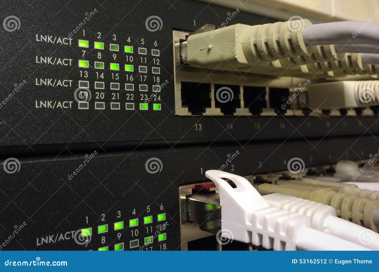 Patch panel stock photo. Image of jack, firm, network - 53162512
