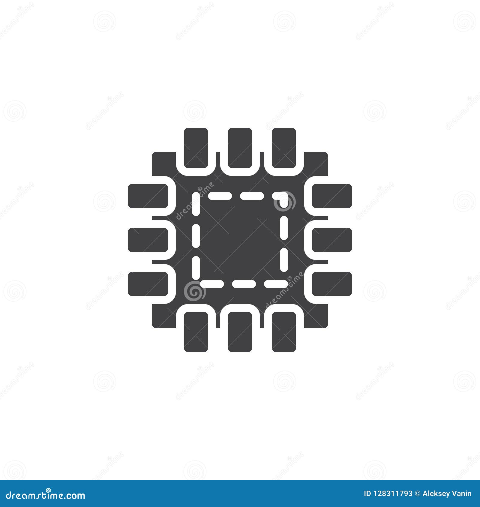 Patch panel vector icon stock vector. Illustration of solid - 128311793