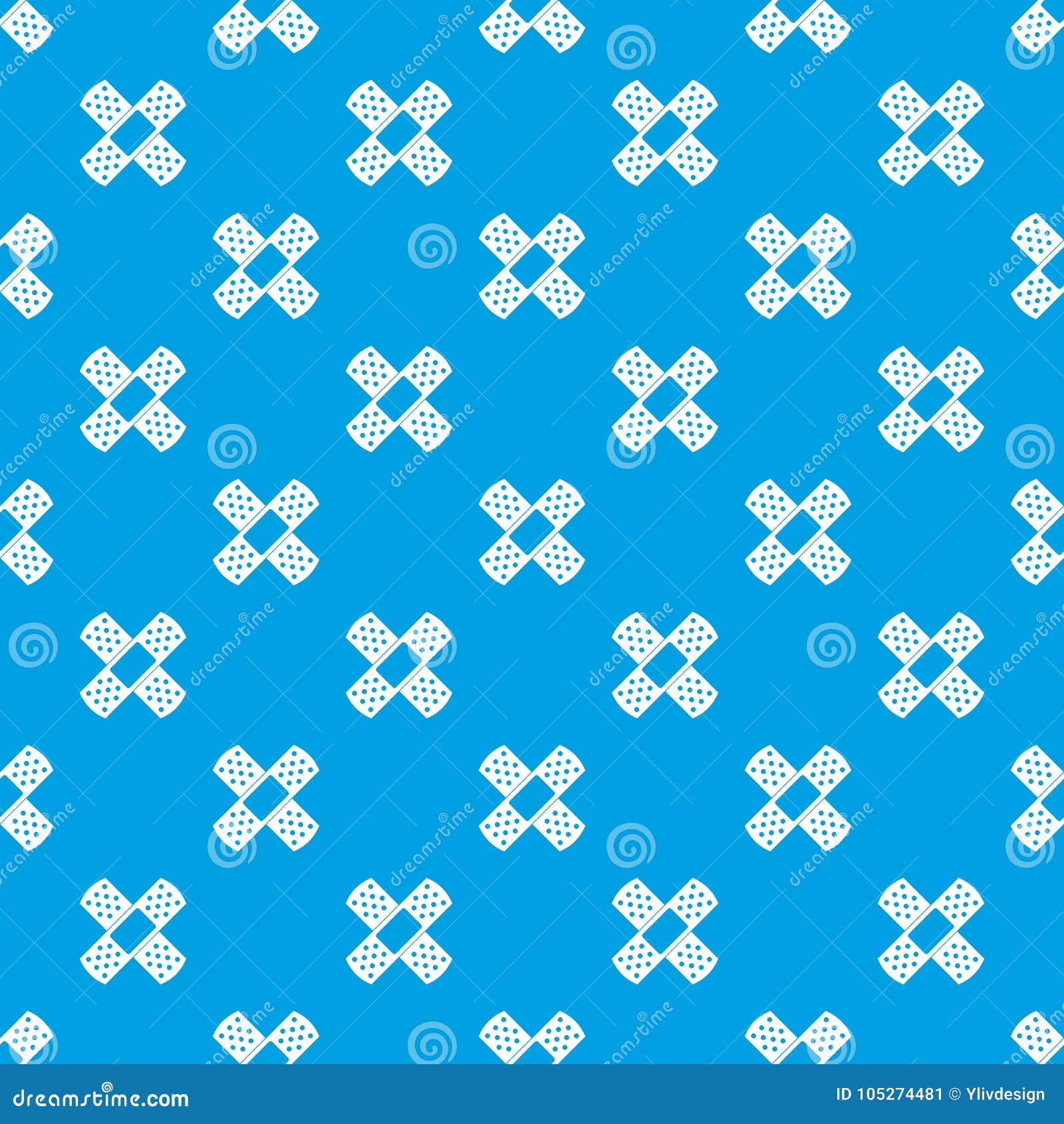 Patch Pattern Seamless Blue Stock Vector - Illustration of plaster ...