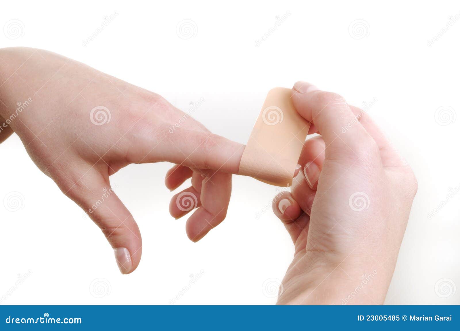 Patch Plaster for Finger Cuts Stock Image - Image of finger, pain: 23005485