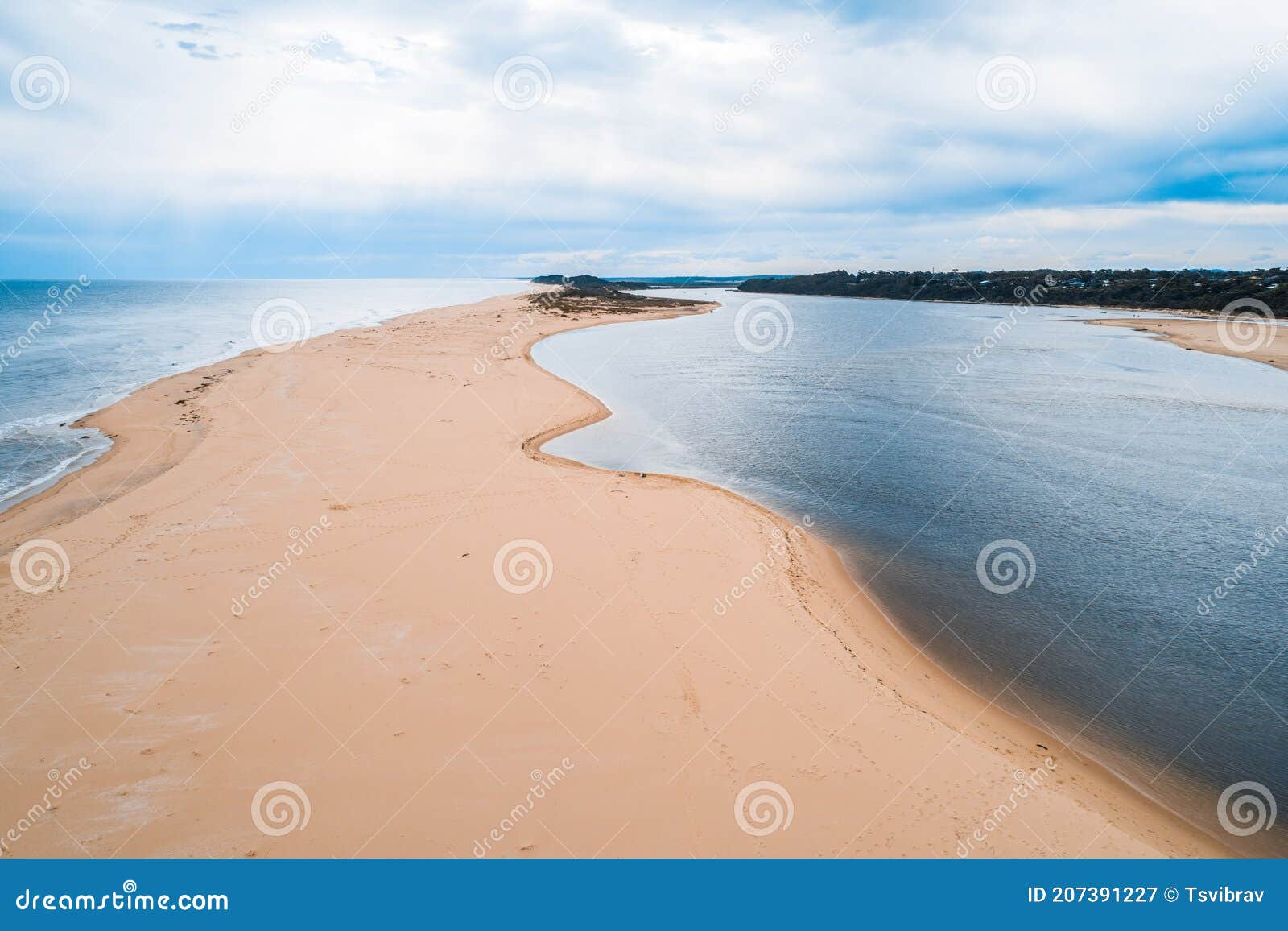 Patch of Sand at Ocean Coastline in Australia. Stock Image - Image of ...